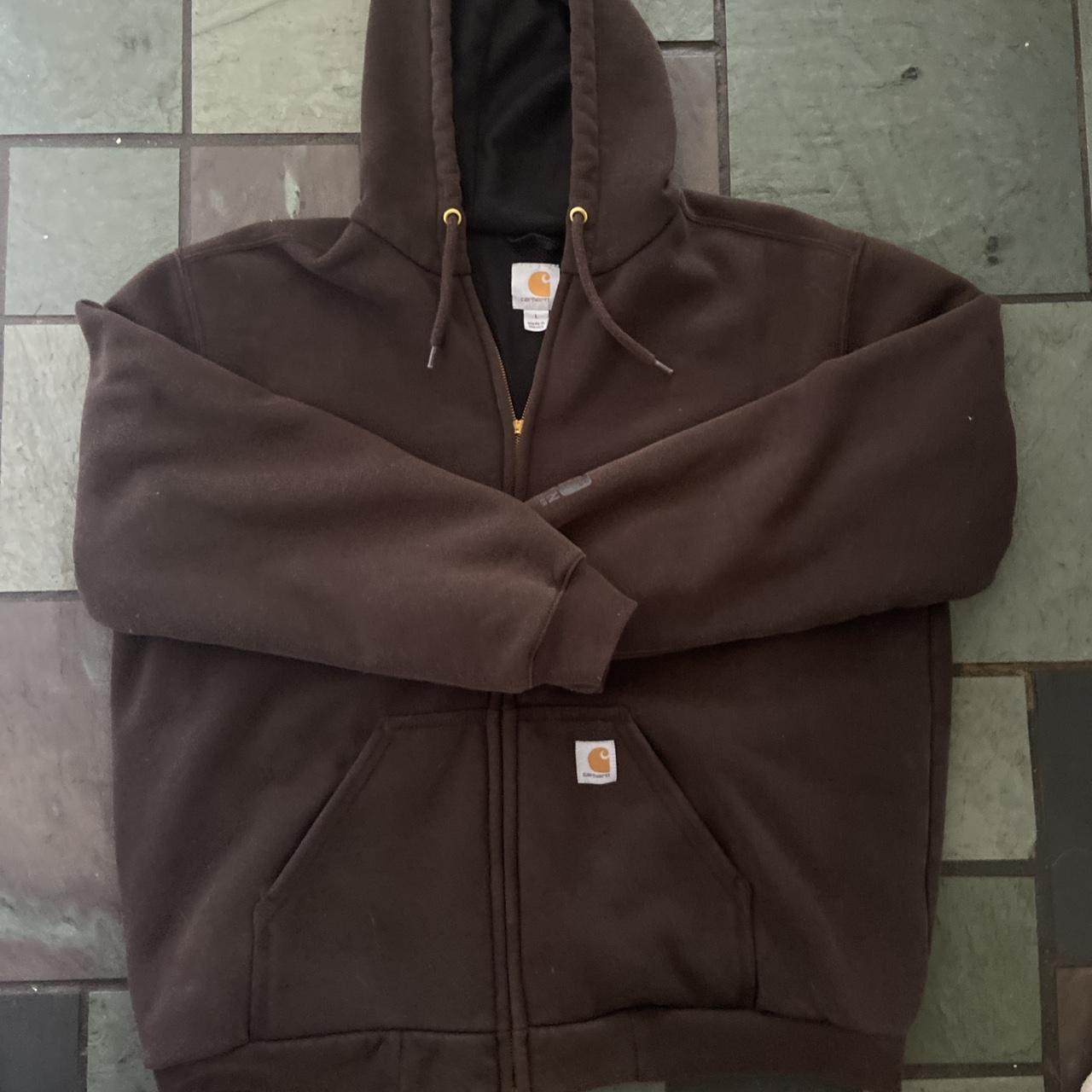 Vintage Carhartt Zip Up Heavy Material | Rain... - Depop