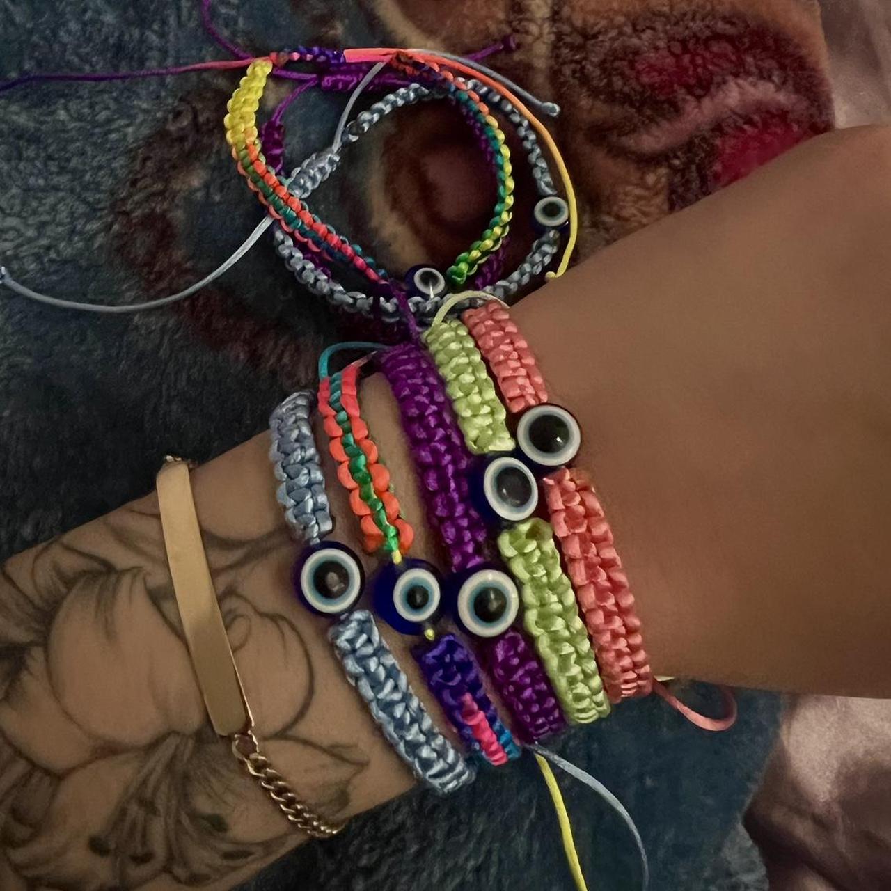 pack of 8 ojo bracelets ($2 ea.) to share w friends... - Depop