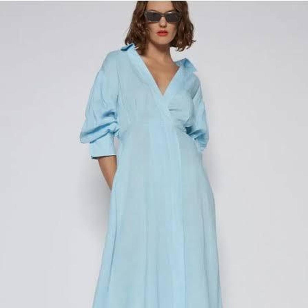 Scanlan Theodore Italian Linen Wrap Shirt Dress -... - Depop