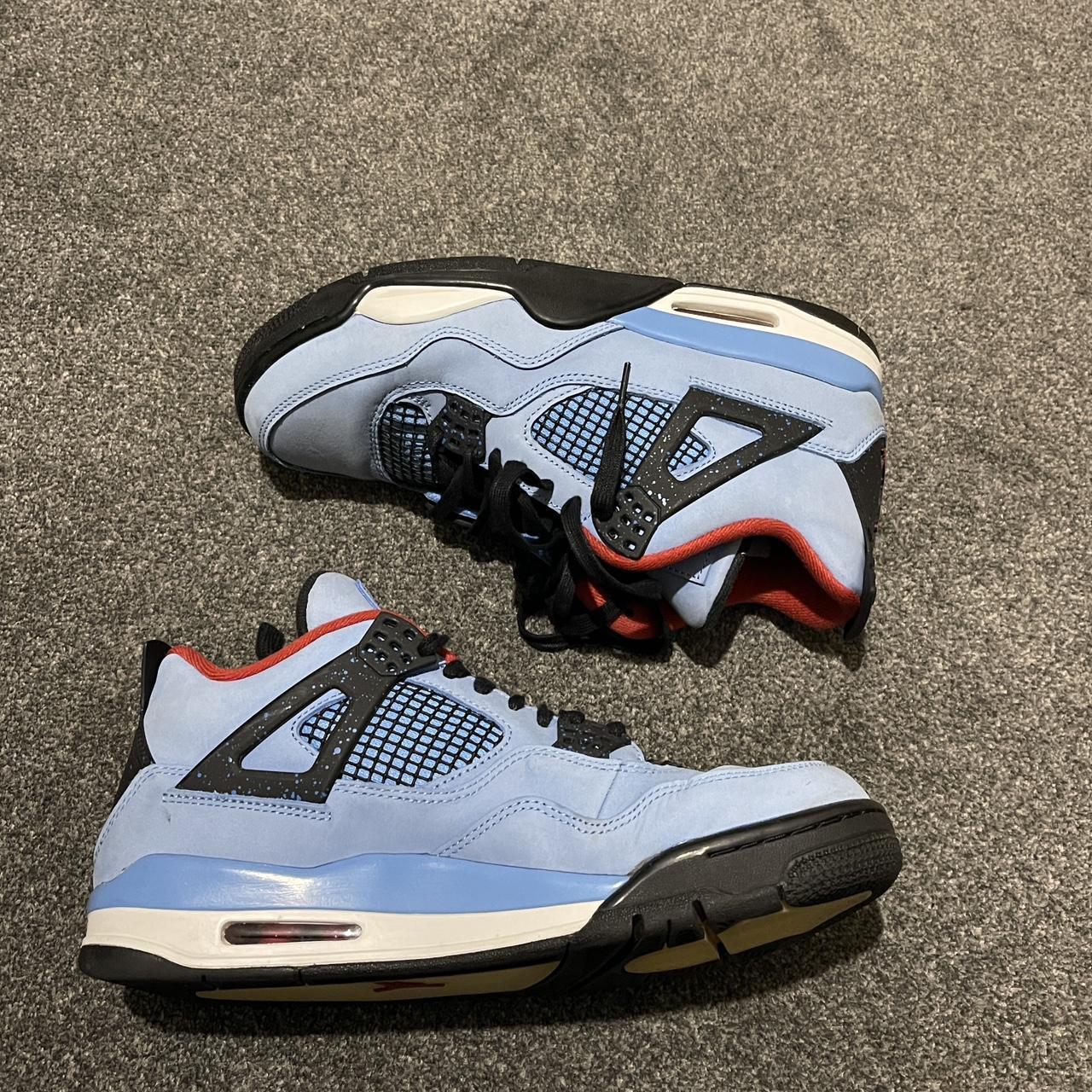 Very nice pair of travis scott aj4 shoes! UK9.5 EUR... - Depop