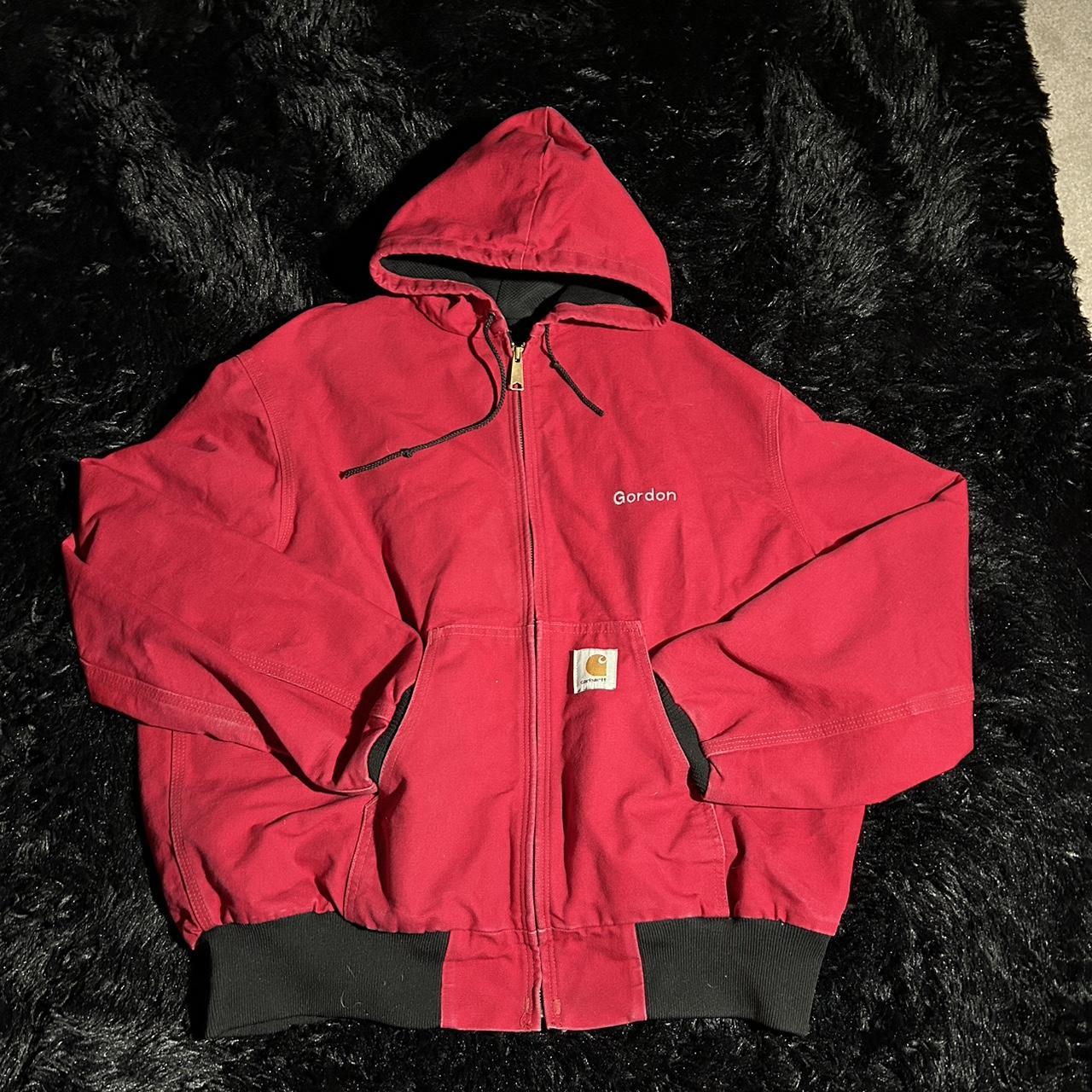 Red carhartt triple A jacket Fits perfect and no... - Depop
