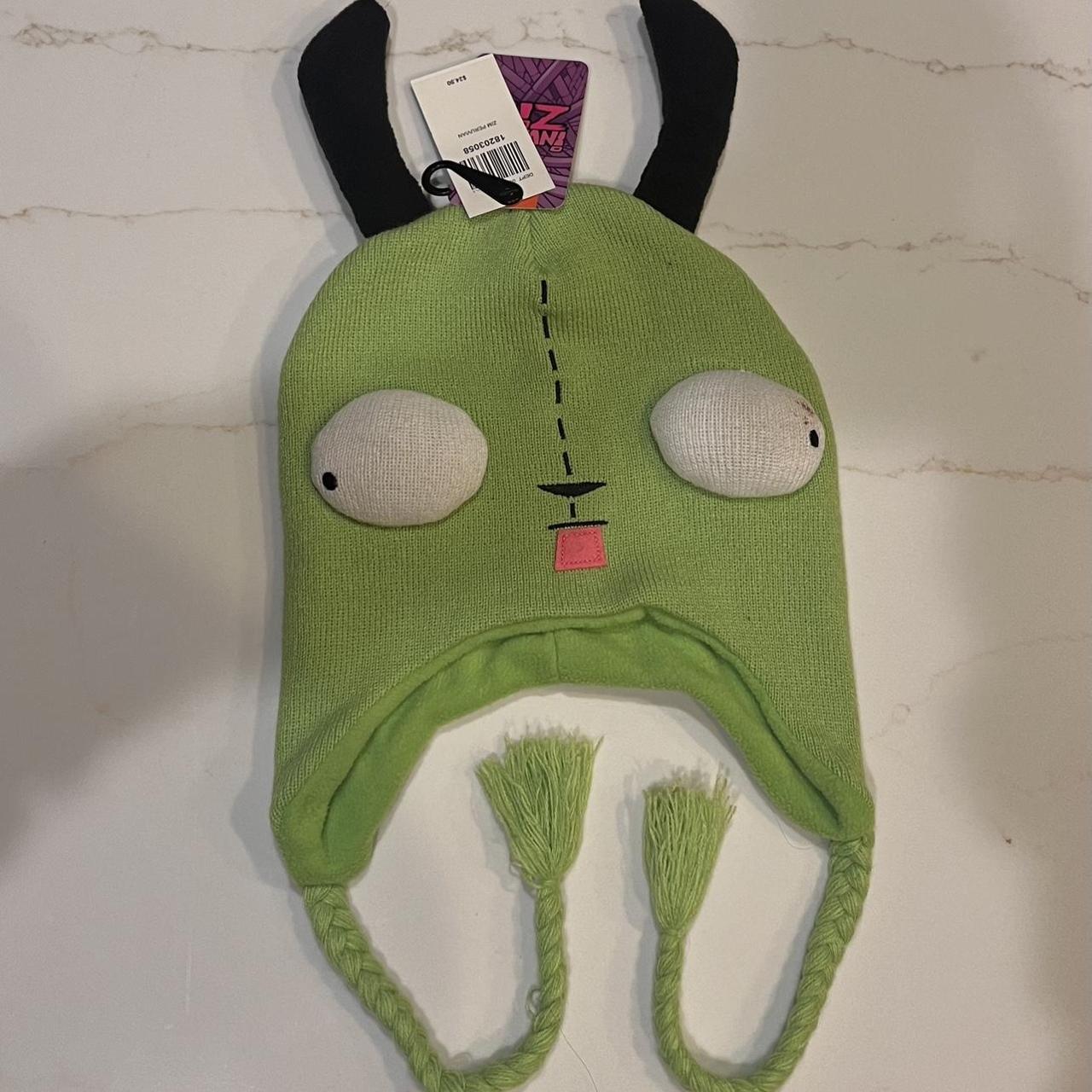 Super cute invader zim knit up hat! Incredible... - Depop
