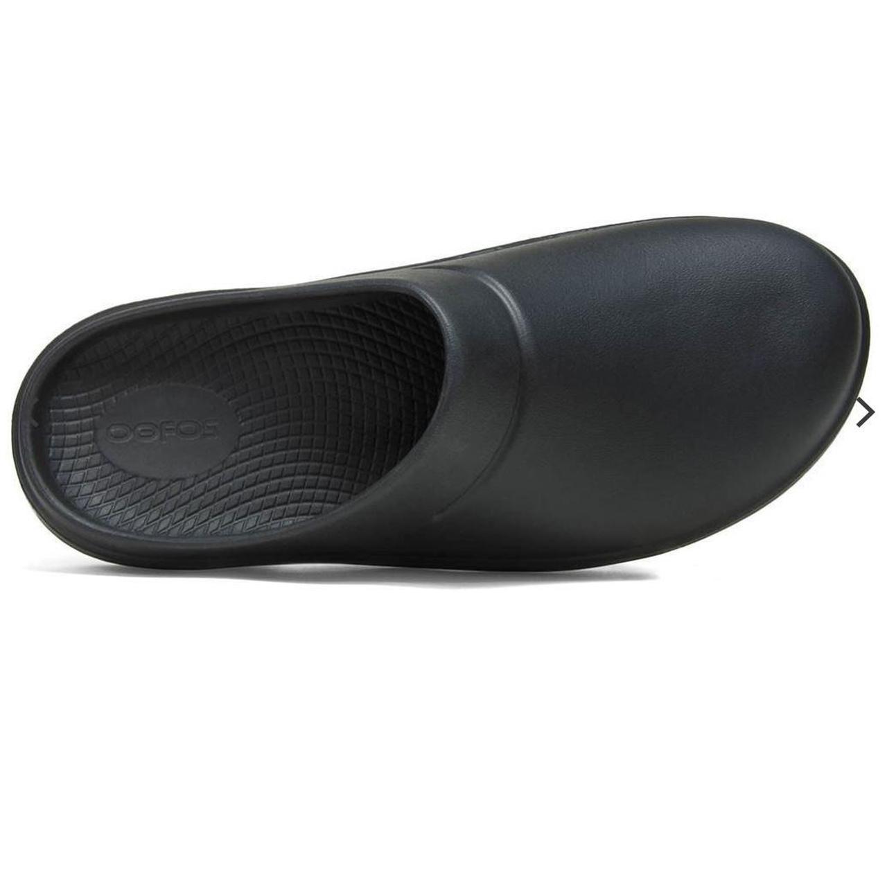 M6-W8 EU39 Oofos Black OOcloog Womens Comfort Clogs... - Depop