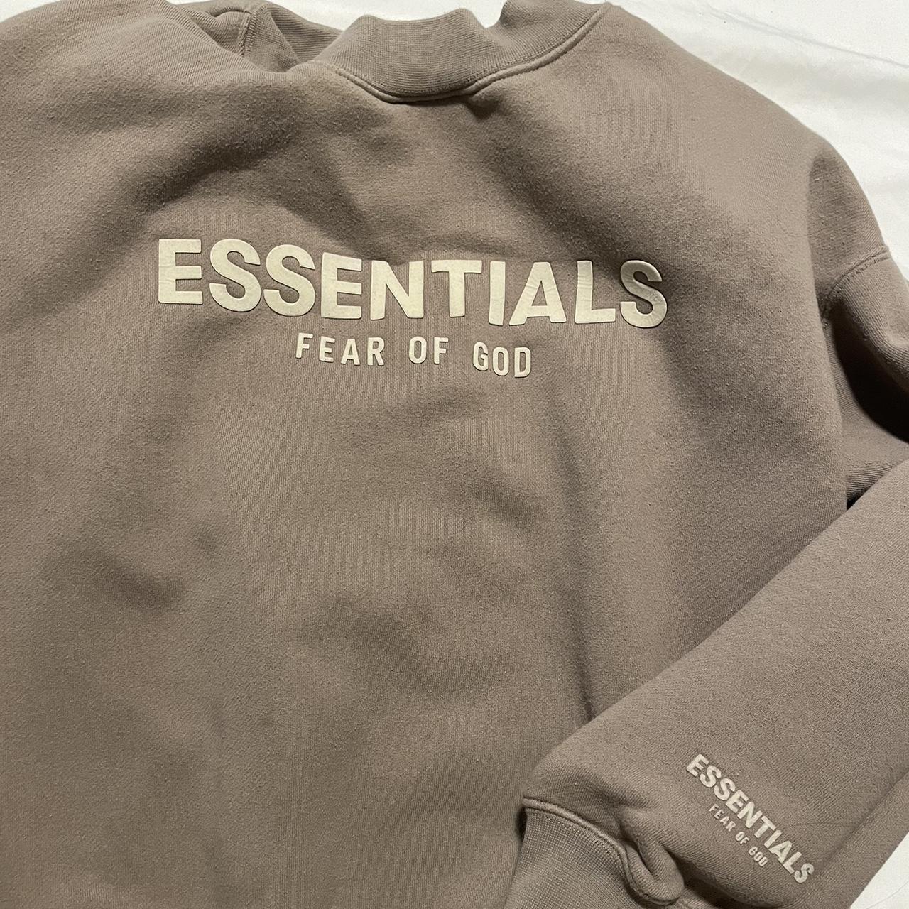 ESSENTIALS FEAR OF GOD CREW NECK SIZE 10 women- Small - Depop