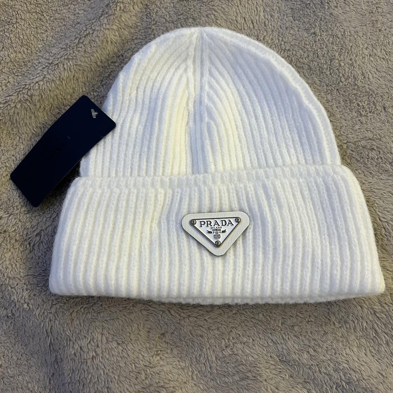 PRADA BEANIE BRAND NEW WITH TAGS NEVER WORN FAST... - Depop