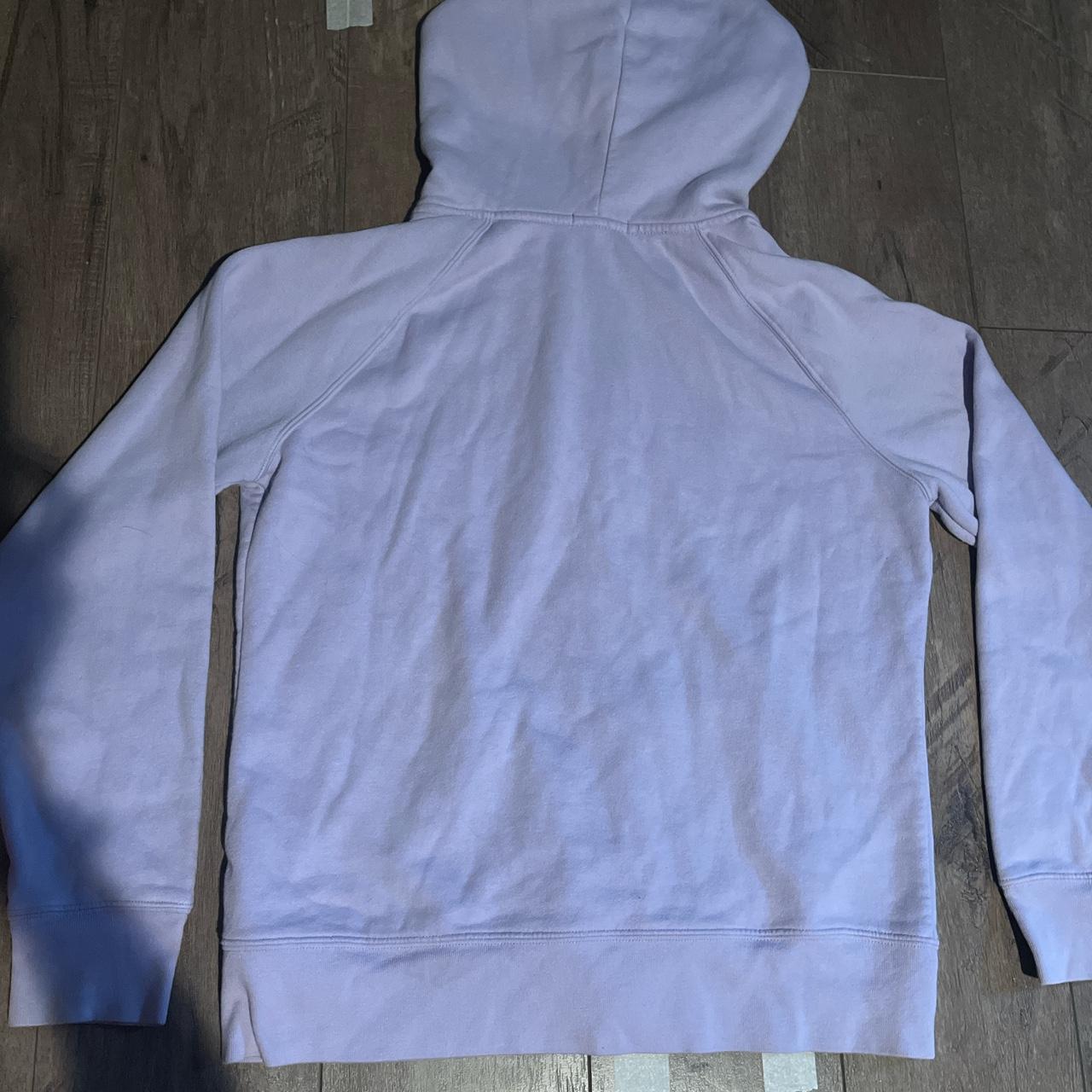 light purple high quality gap zip up hoodie embroidered - Depop