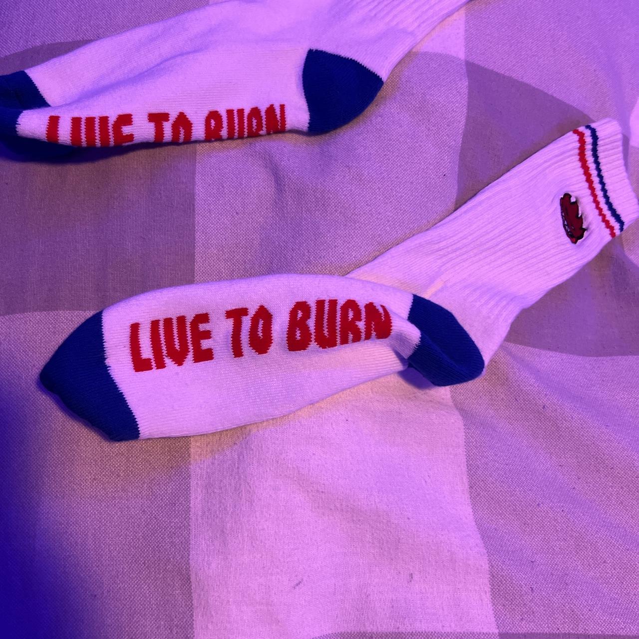 spit fire socks - Depop