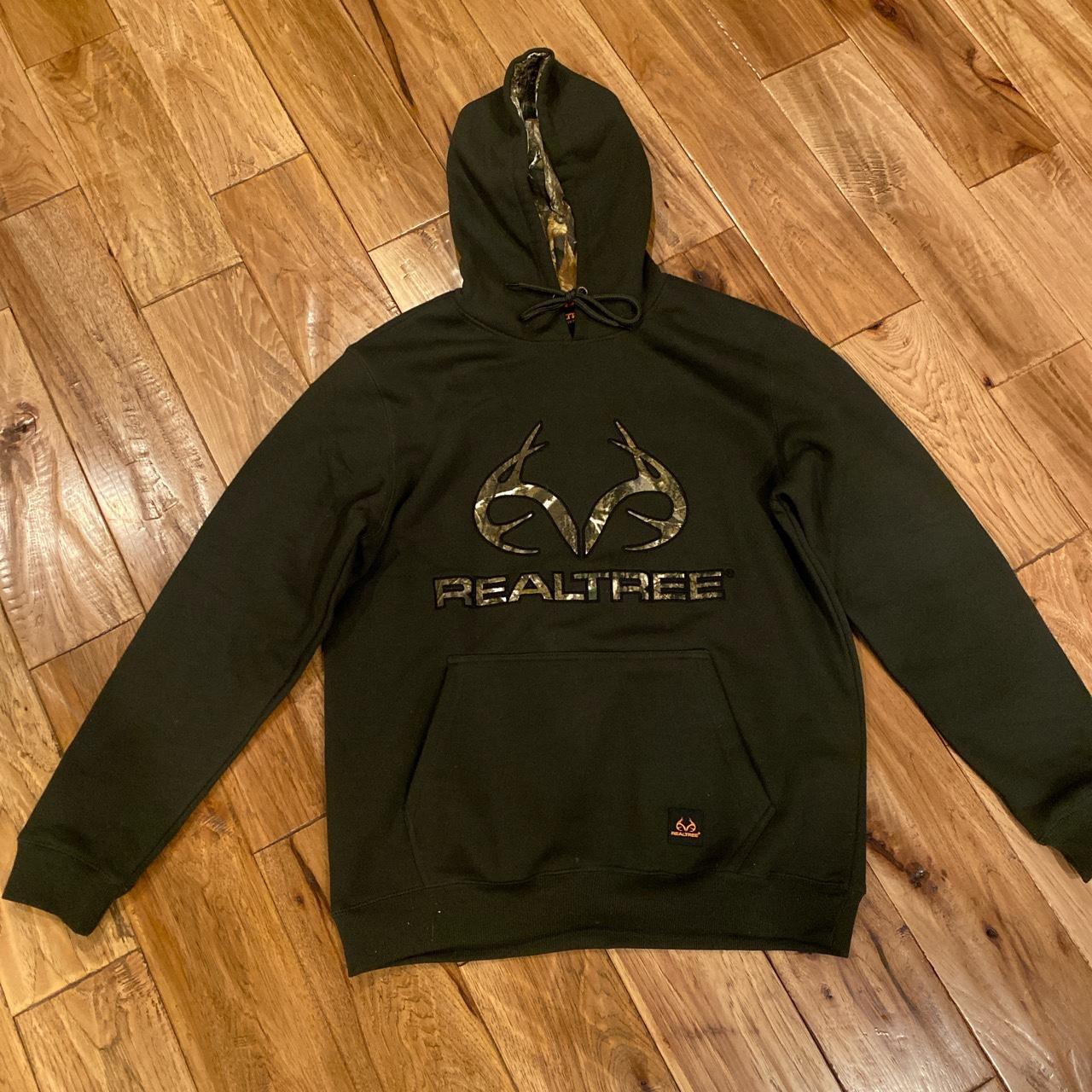 Sick Green real tree hoodie M - Depop