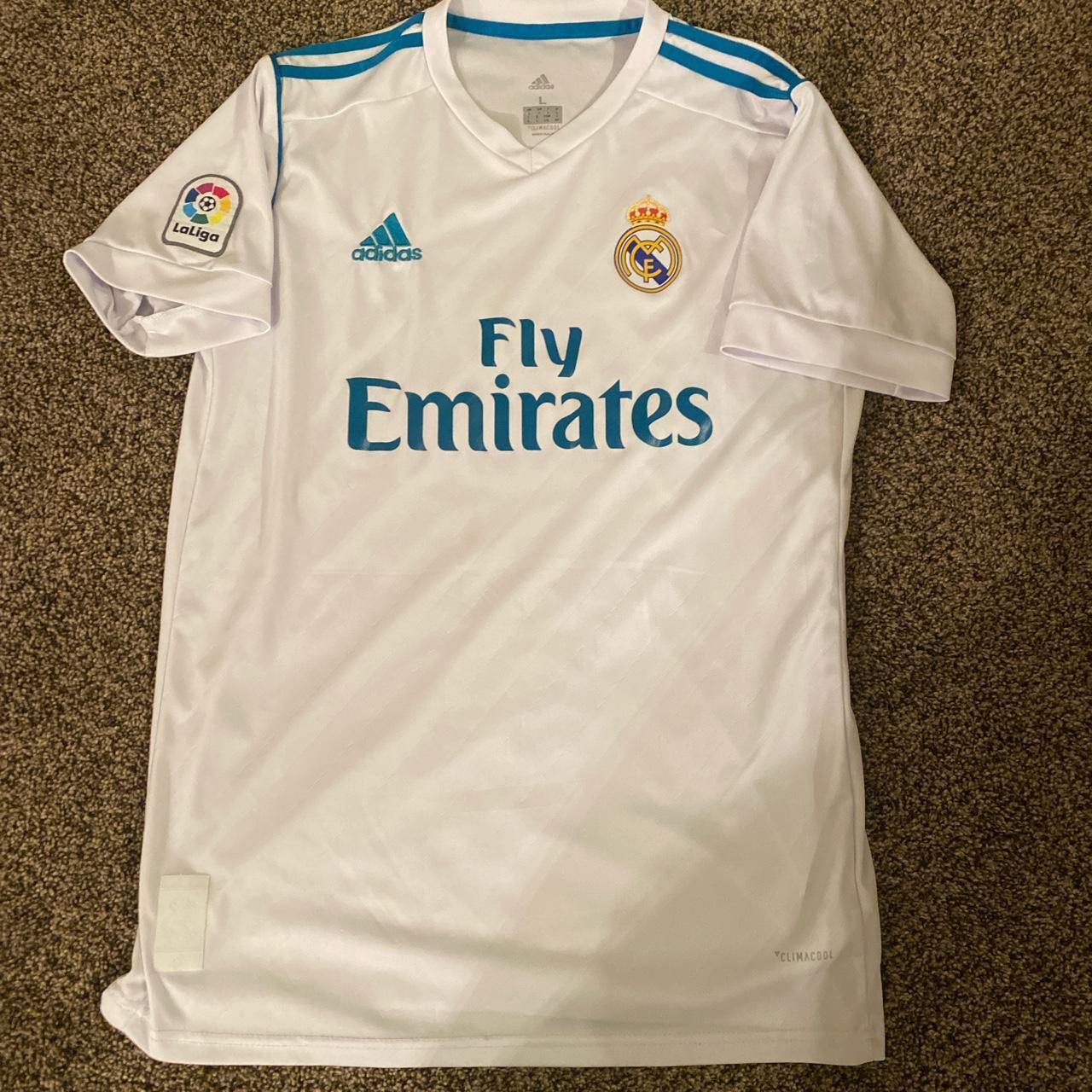 Authentic Real Madrid Jersey Adidas Large... - Depop