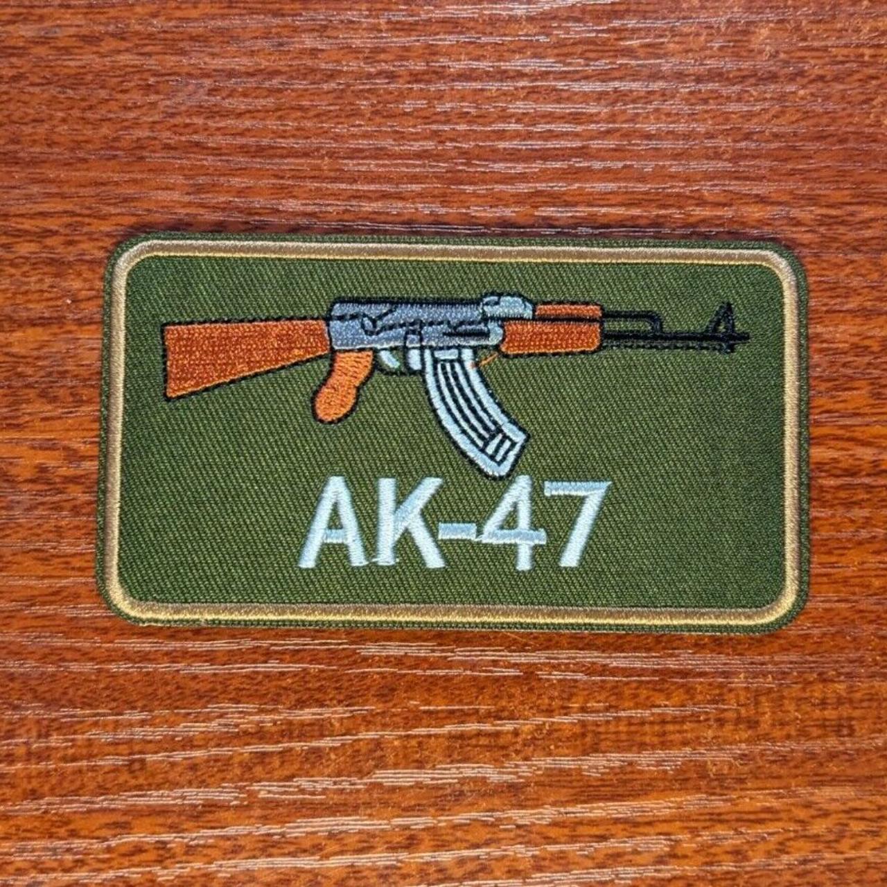 AK47 Patch 2.25x4" Guns Rifles Weapons Kalashnikov... - Depop