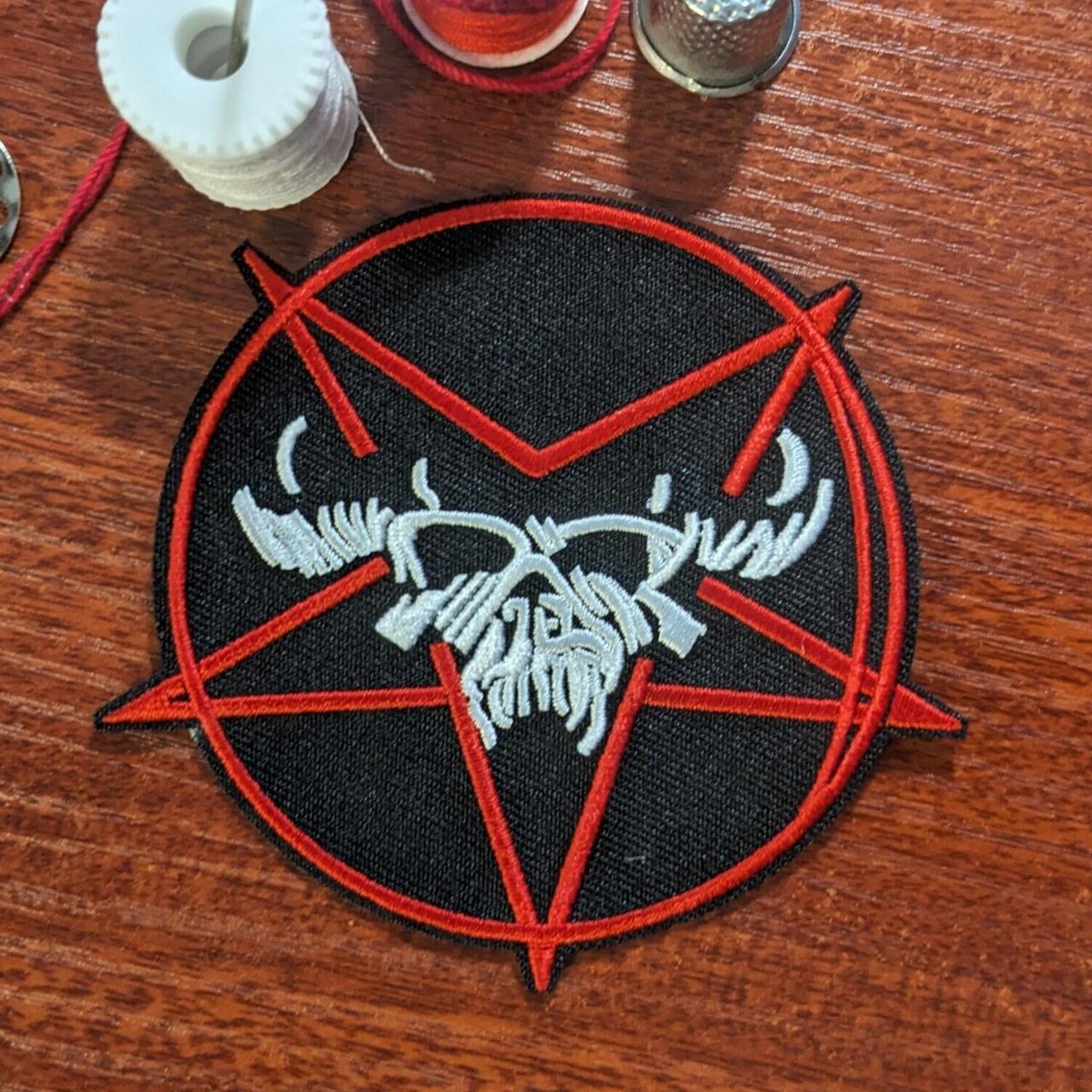 Danzig Pentagram Patch 3.5" Rock Metal Punk Goth... - Depop