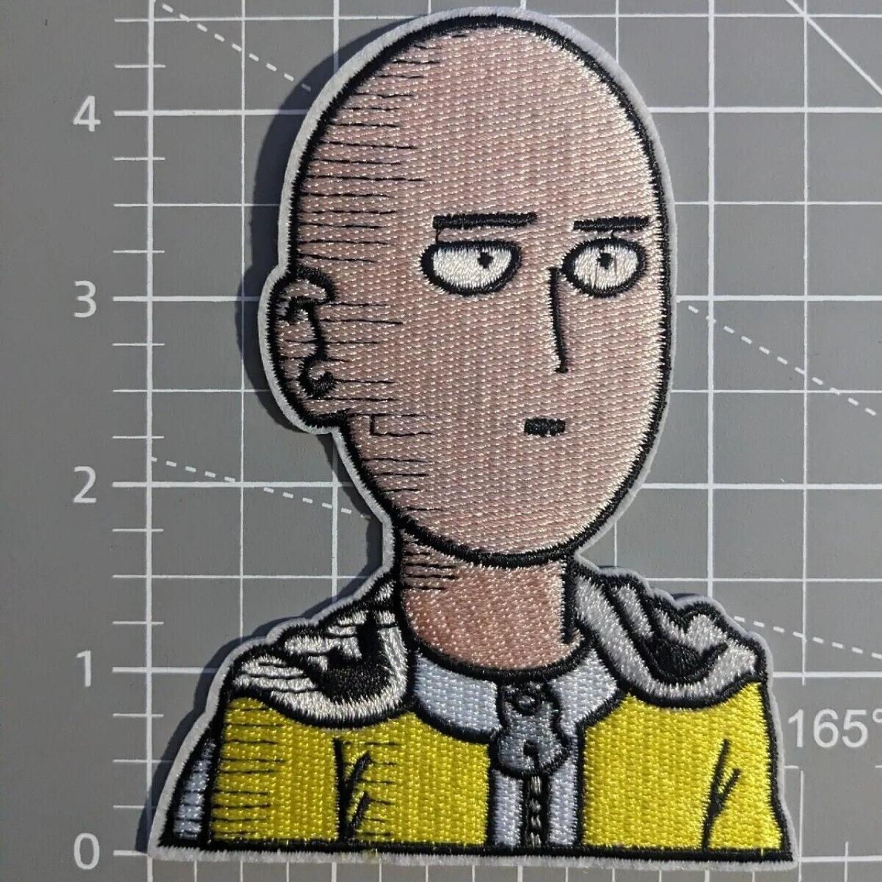 One Punch Man Patch Anime Saitama Okay Face Meme... - Depop