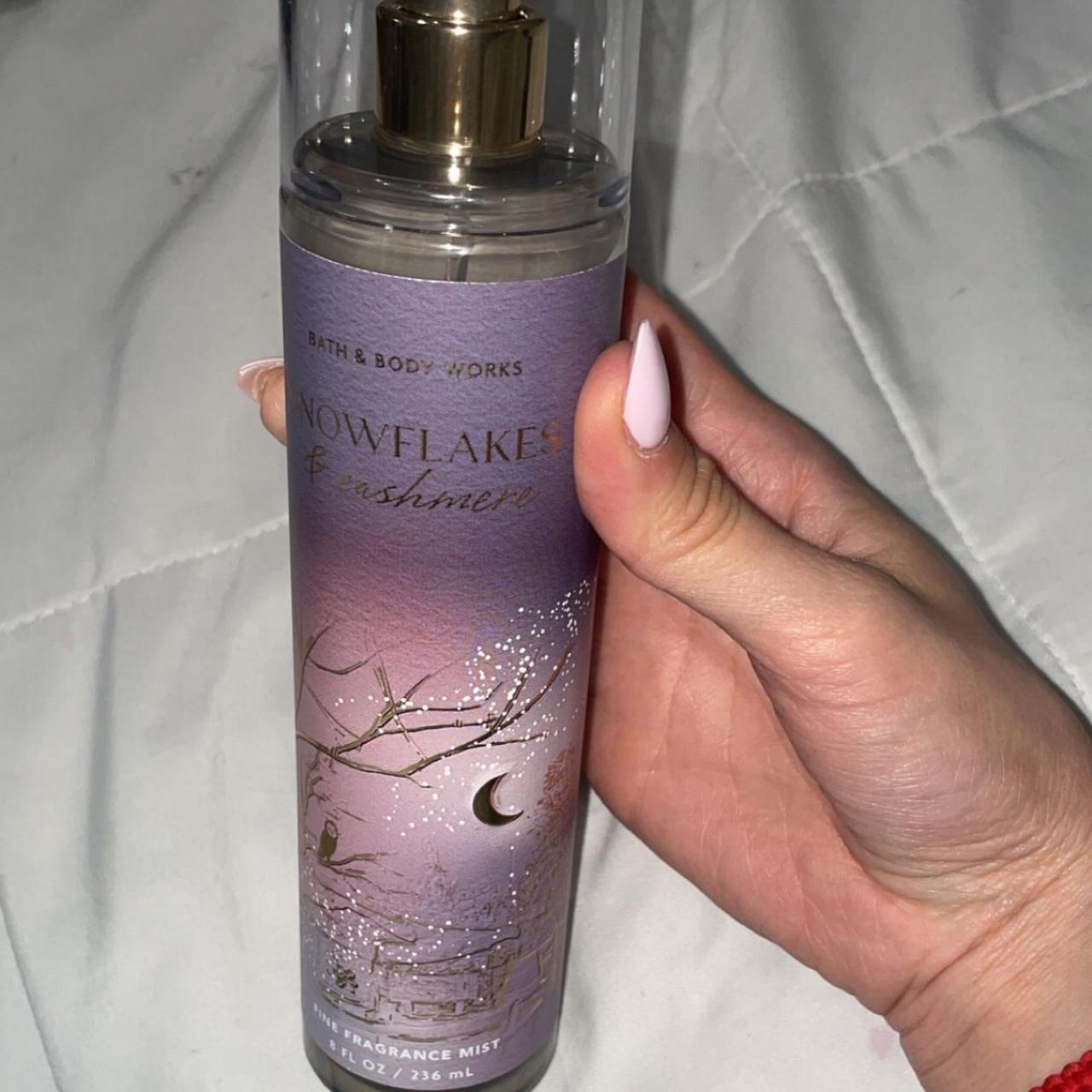 Bath & Body Works Snowflake & Cashmere body spray... | Depop