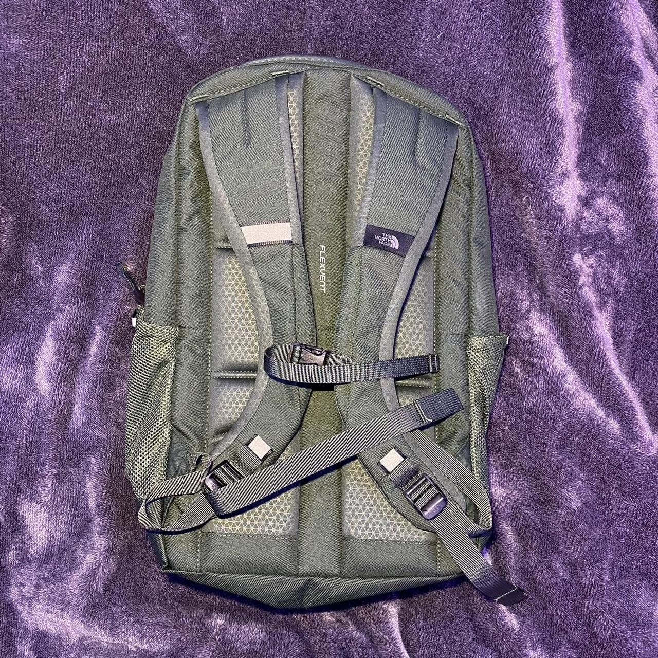 The North Face Jester backpack - Olive green with... - Depop