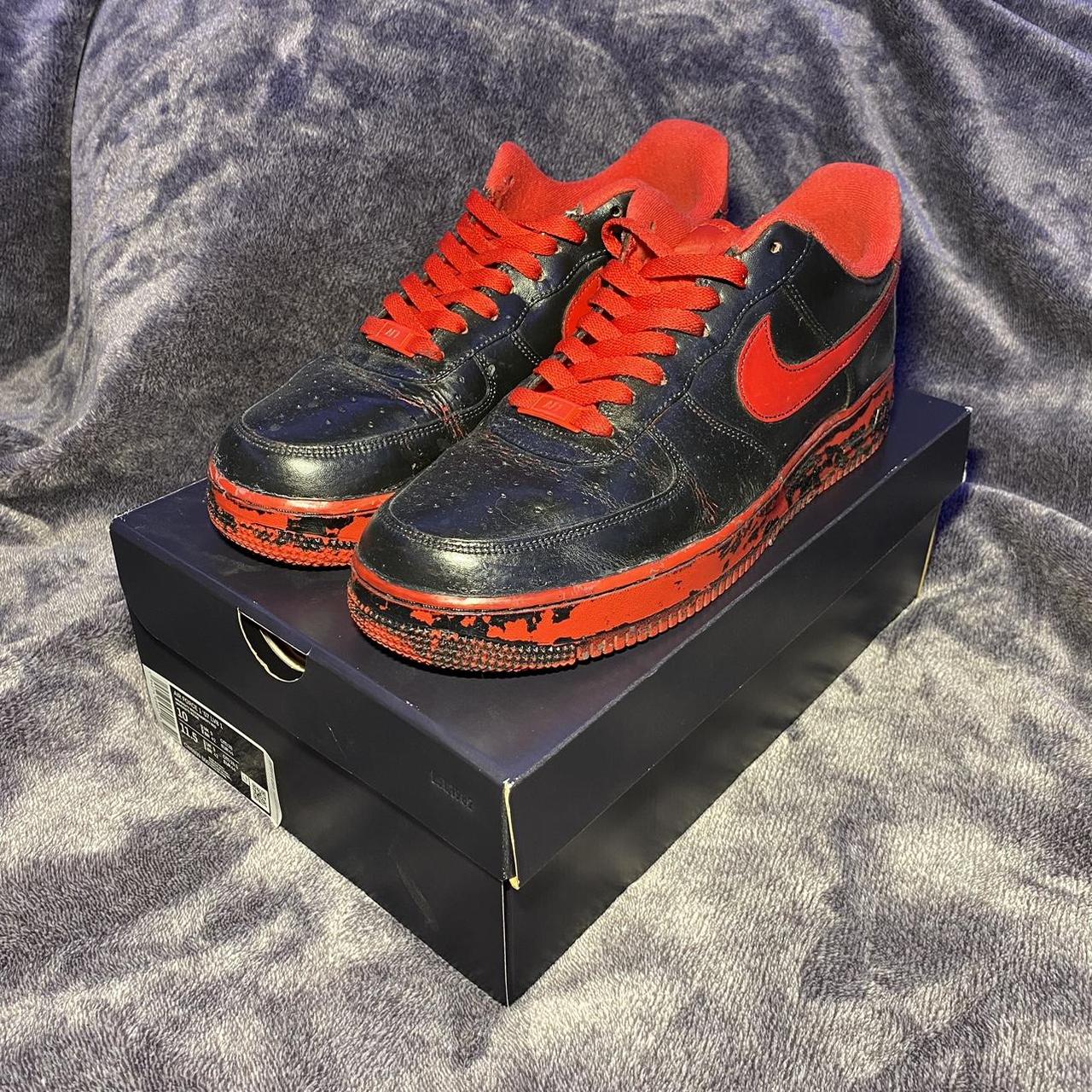 Nike Air Force 1 '07 LV8 1 - university red - Size... - Depop