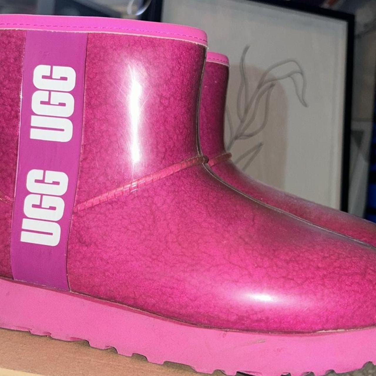 Pink Ugg rain boots - Depop
