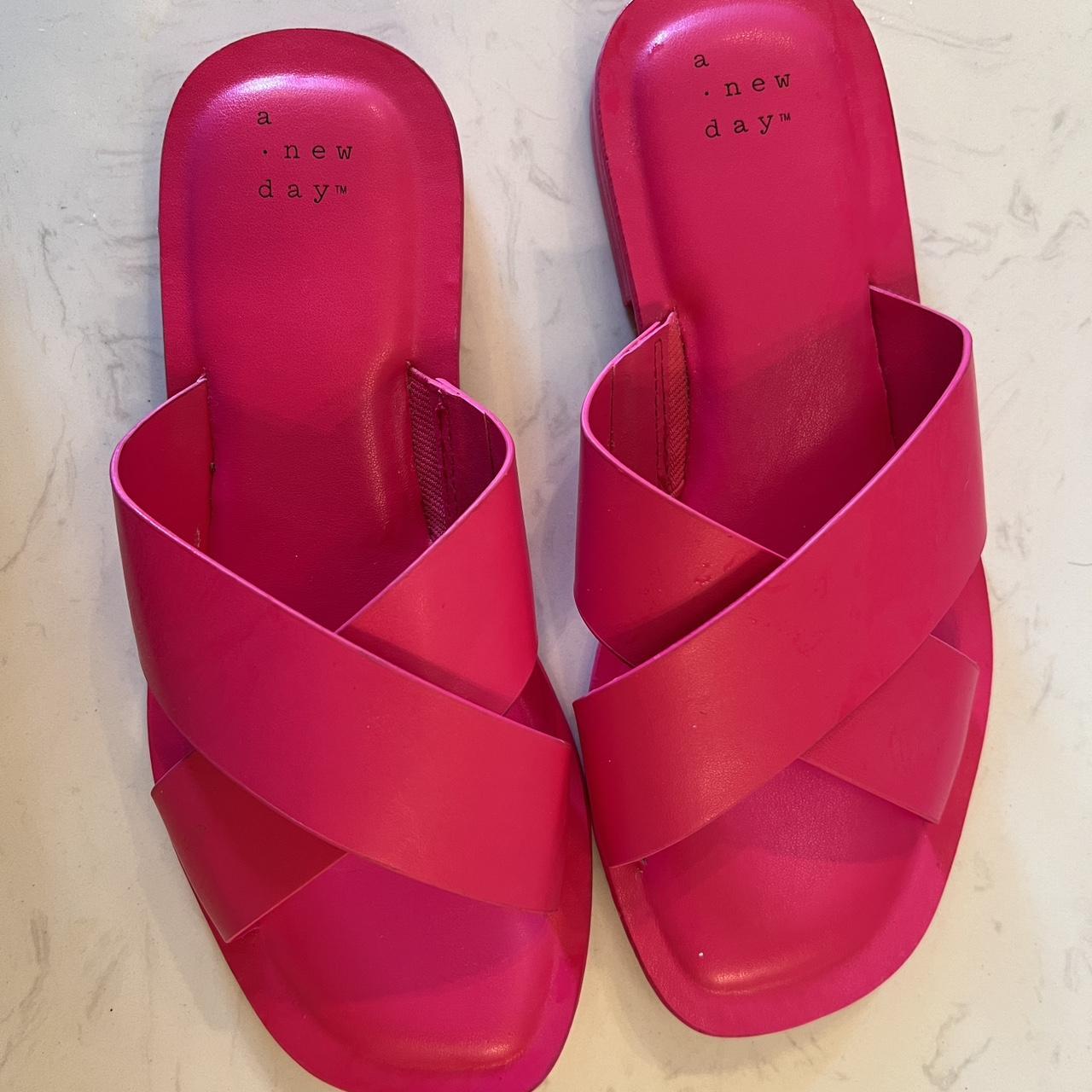 A new day hot pink sandals - Depop