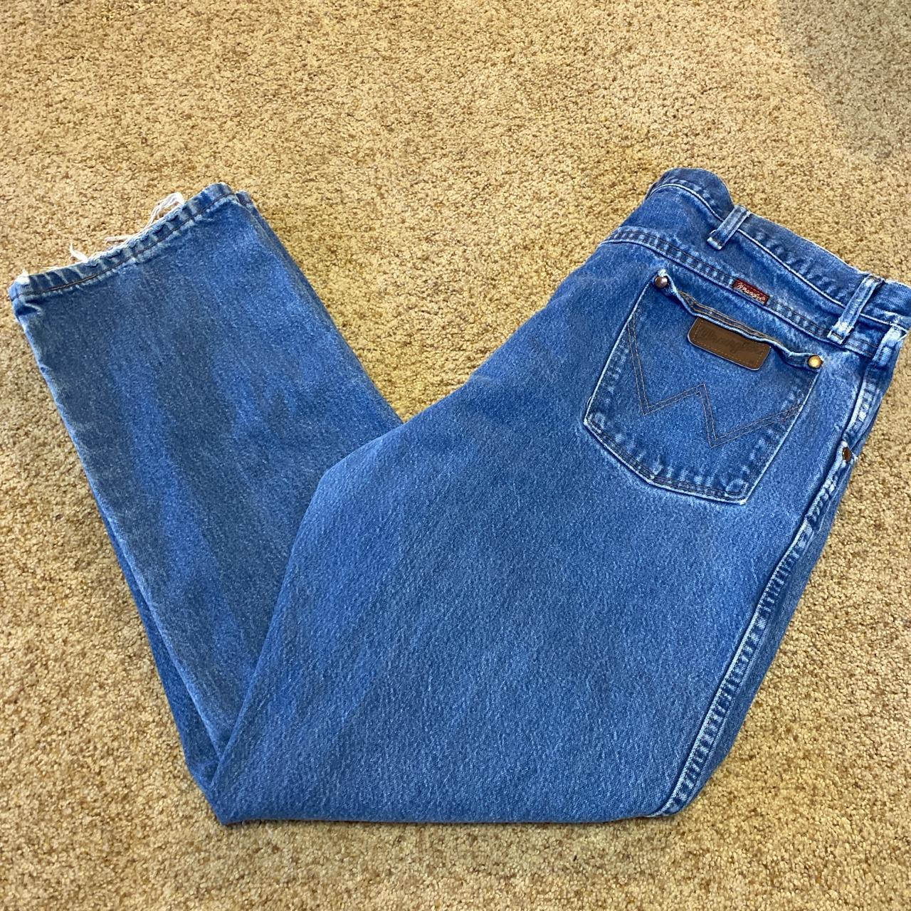 Wrangler jeans 40x32 jeans in great condition with... - Depop