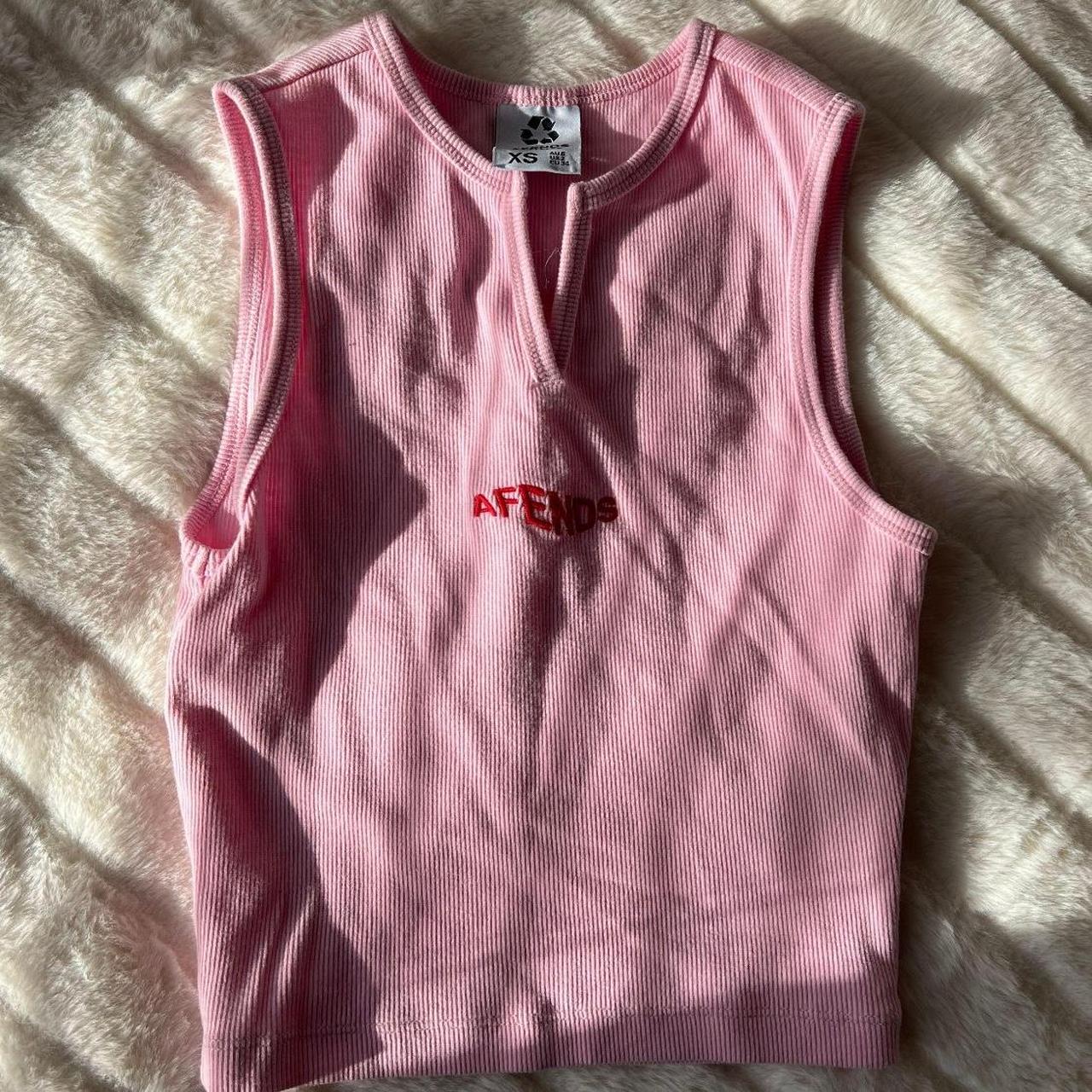 Afends pink tank top xs - Depop