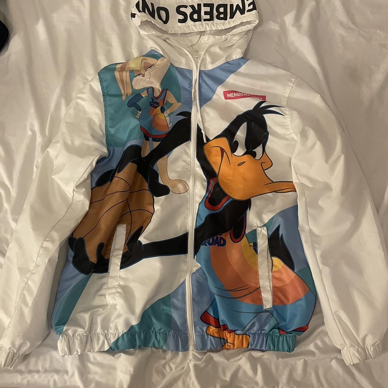 Members only space jam wind breaker jacket - Depop
