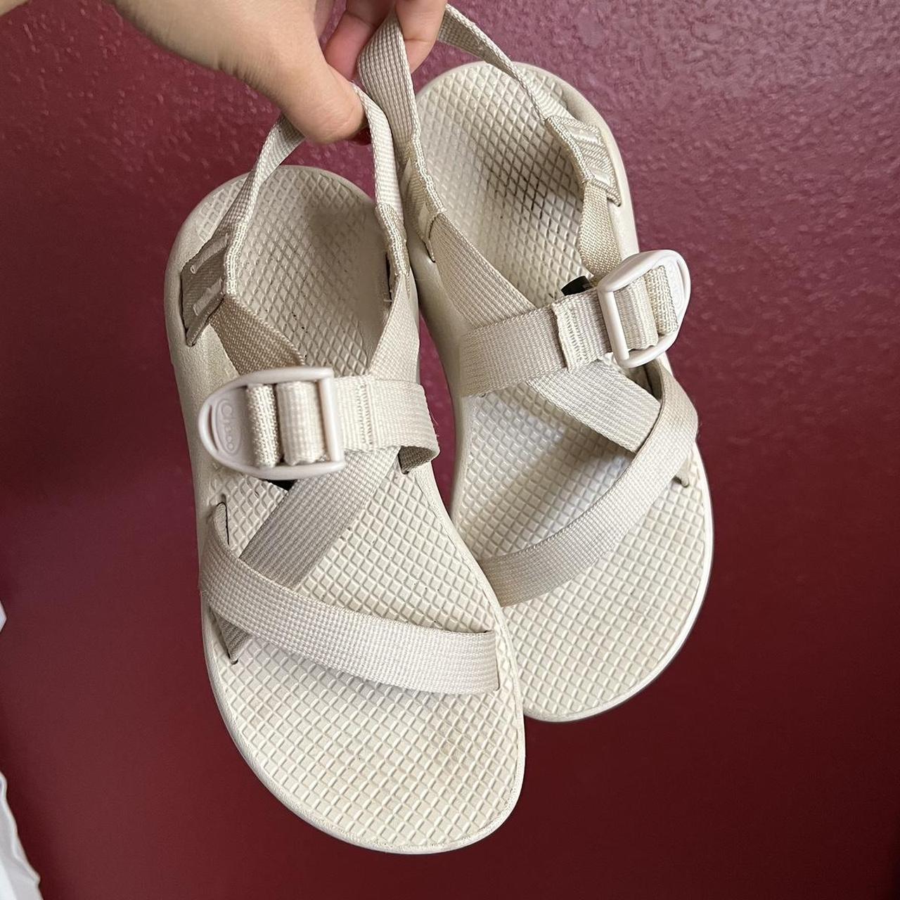 cream Z/1 classic Chaco sandals! gently worn, needs... - Depop