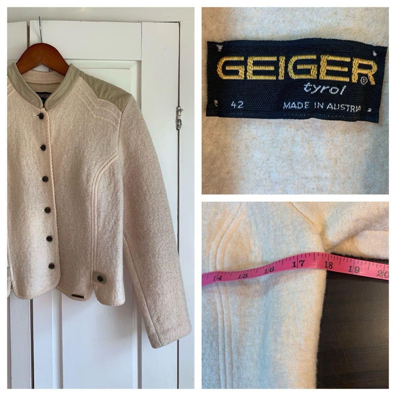Vtg Geiger Austria Boiled Wool Tyrol Jacket Women’s... - Depop
