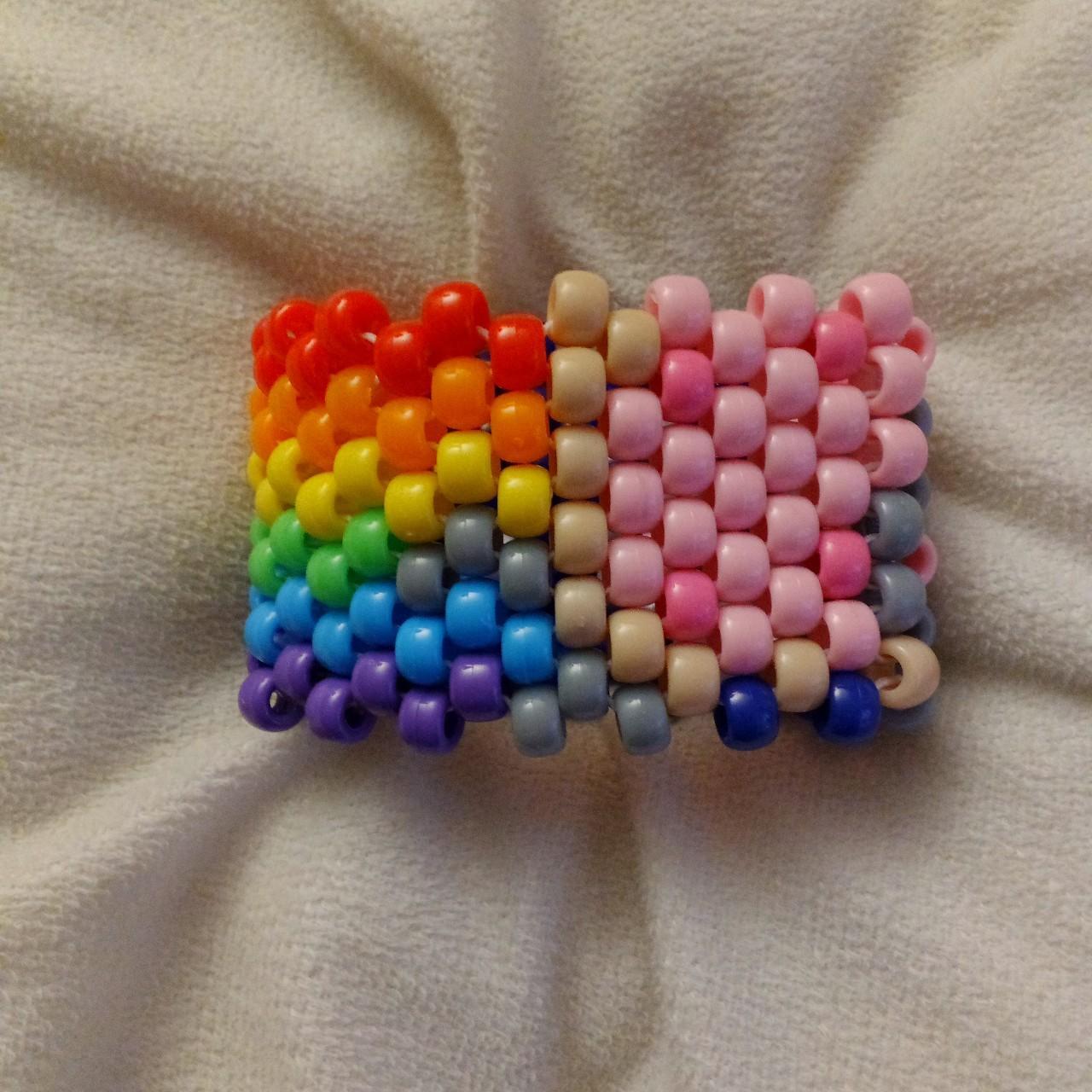 small nyan cat kandi cuff! :3 pattern credit:... - Depop