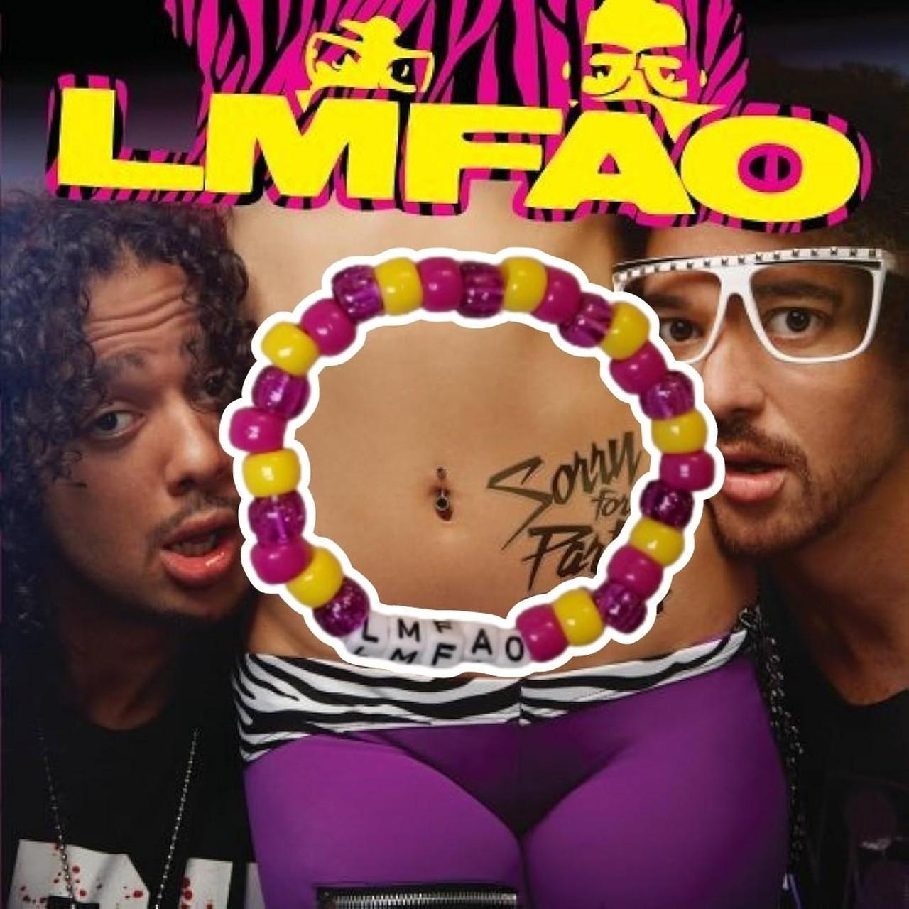 lmfao sorry for party rocking album themed kandi... - Depop