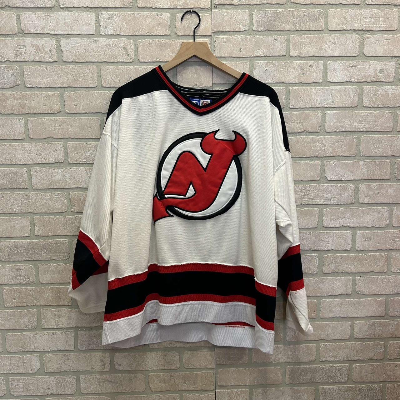 Vintage starter New Jersey Red Devils hockey Jersey... - Depop