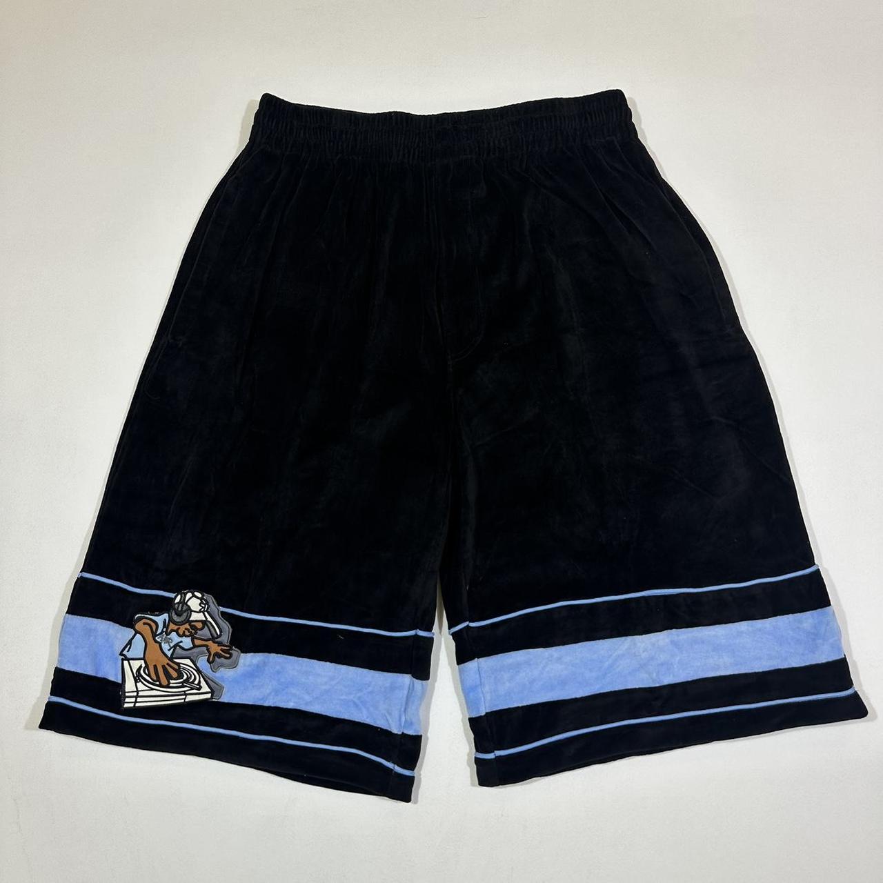 Y2K Raw Blue Hip Hop Velour oversized DJ Set (XL)... - Depop