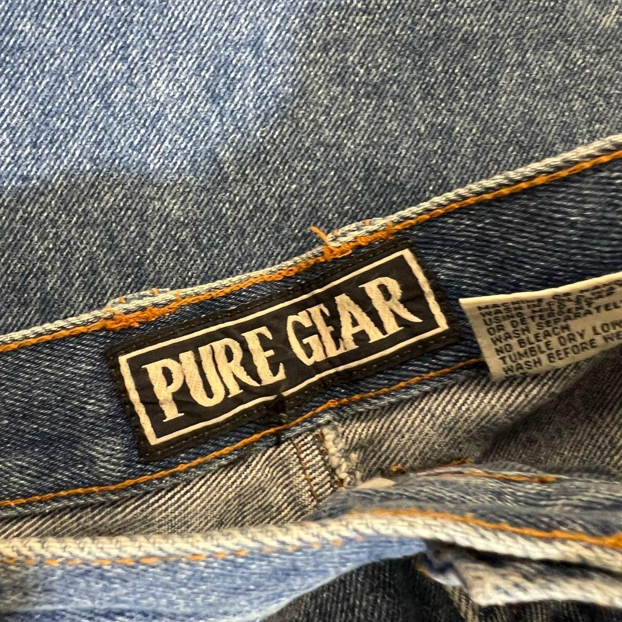 Vintage Y2k PG Pure Gear Wide leg rave jeans... - Depop