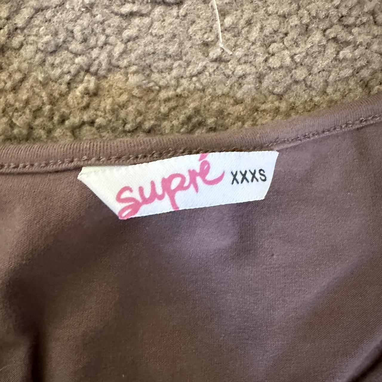 ‼️ CURRENTLY UNAVAILABLE ‼️ brown supré long sleeve... - Depop
