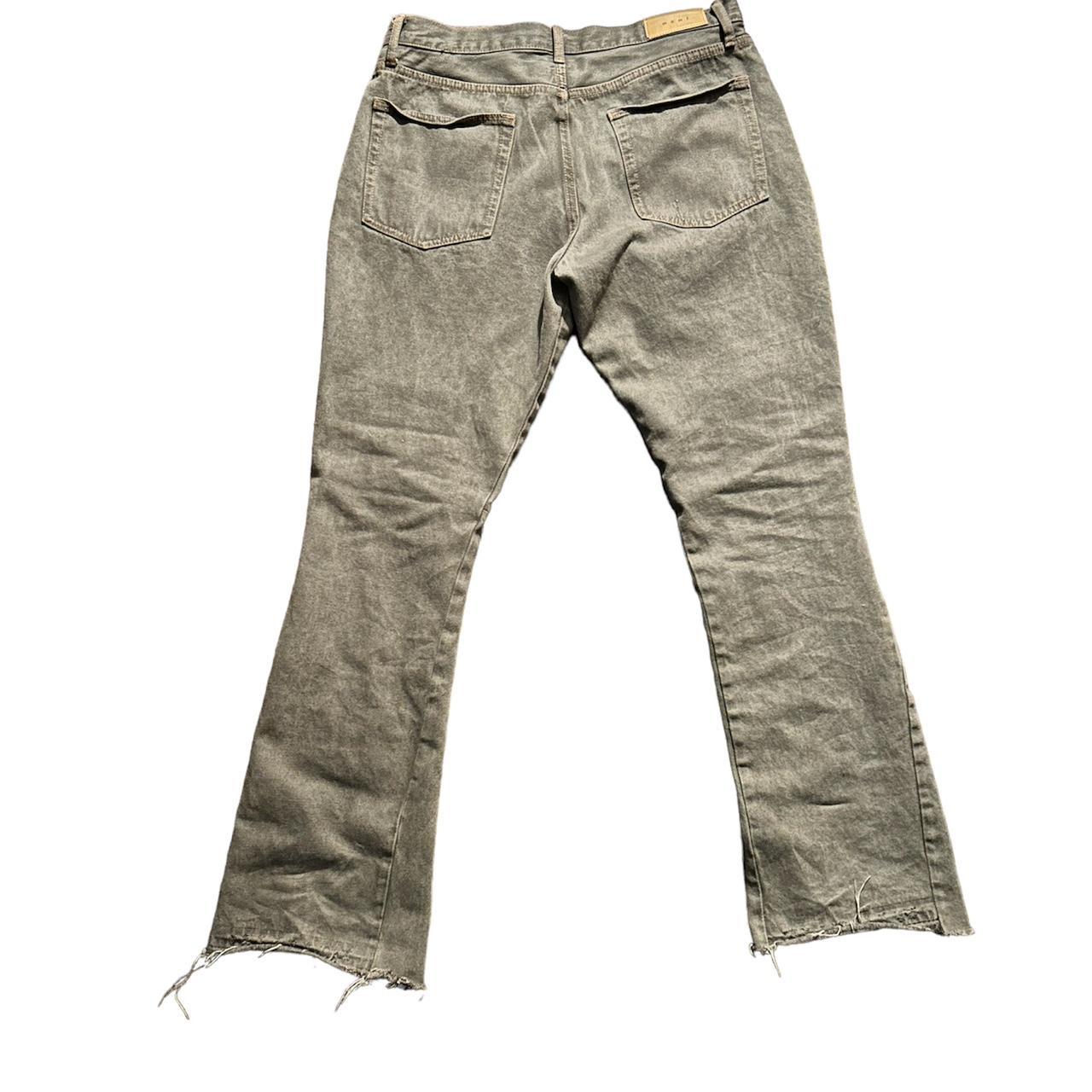 MNML Grey Flared Jeans 34x35 Exquisite flare on... - Depop