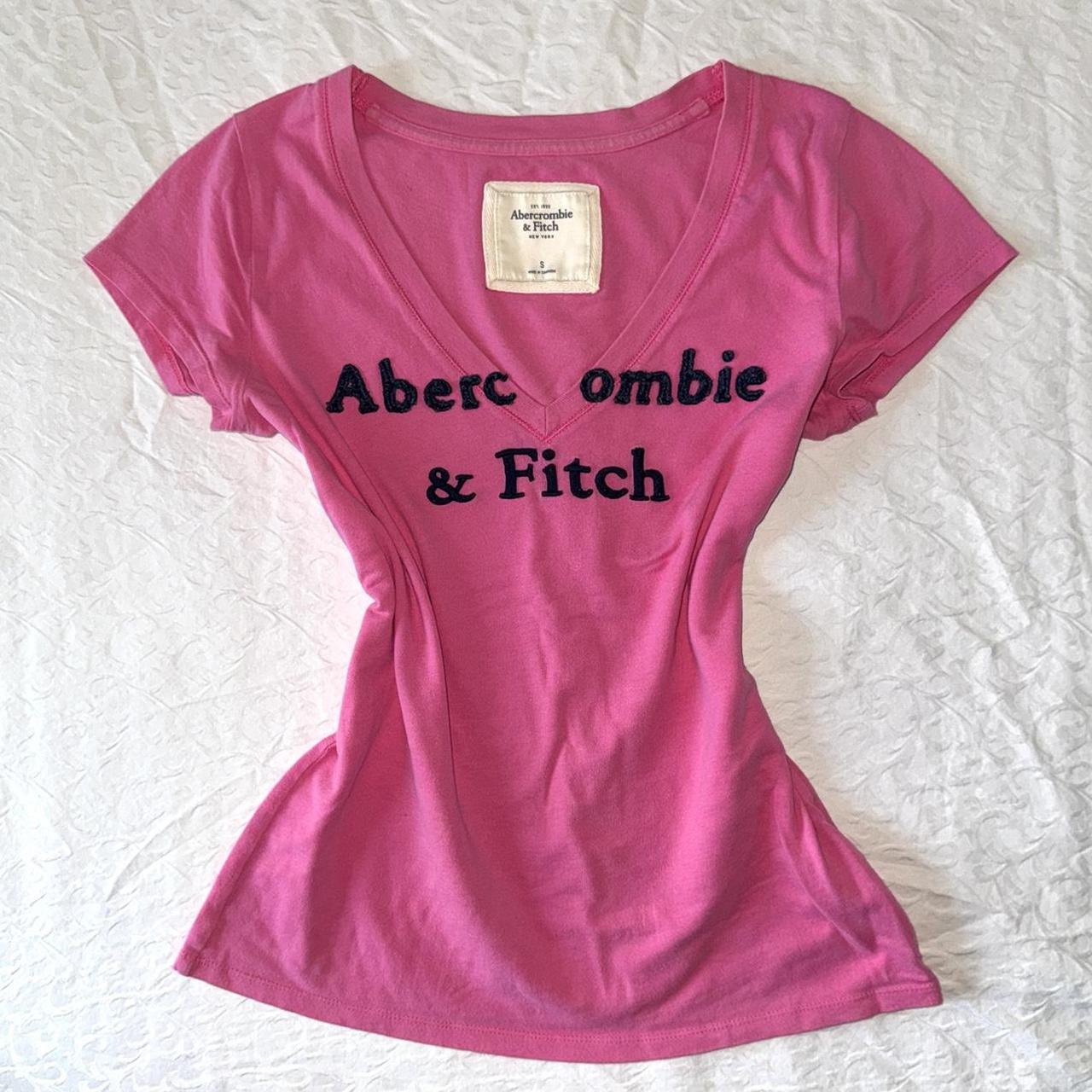cute hot pink y2k abercrombie & fitch top 💝💝 size... - Depop