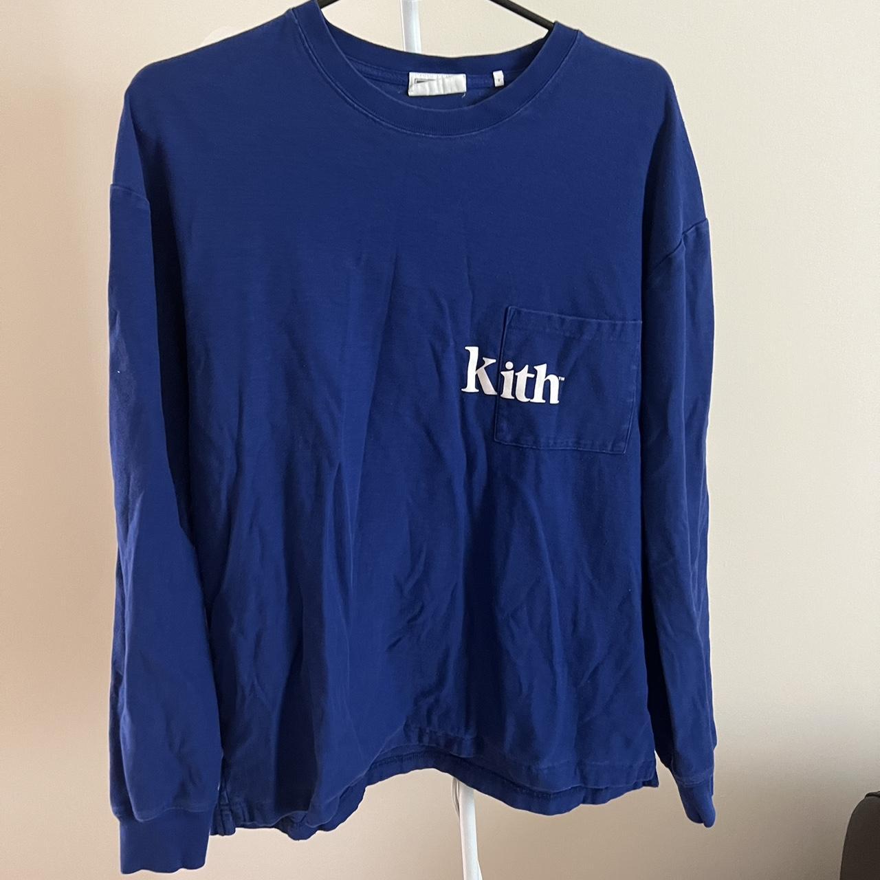 Blue Kith Long-sleeve Shirt (worn a couple times, no... - Depop