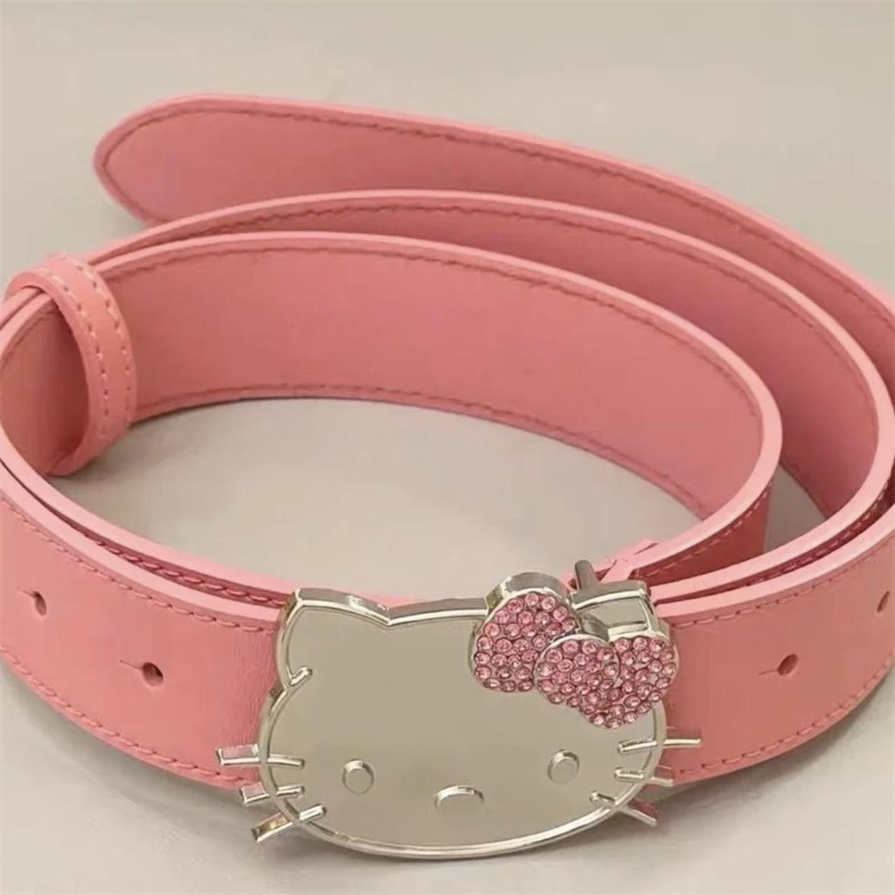Y2K PINK HELLO KITTY BELT #trendy #y2k #grunge... - Depop