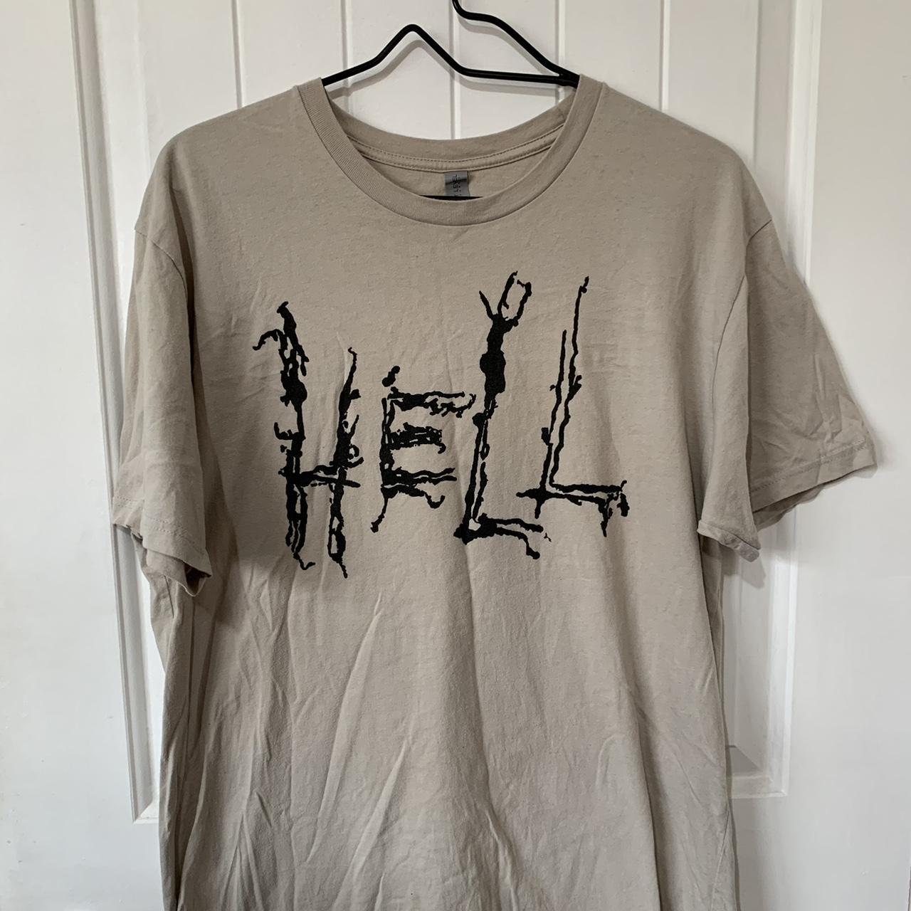 HELL Lower Your Head MSW tshirt. Very small hole in... - Depop