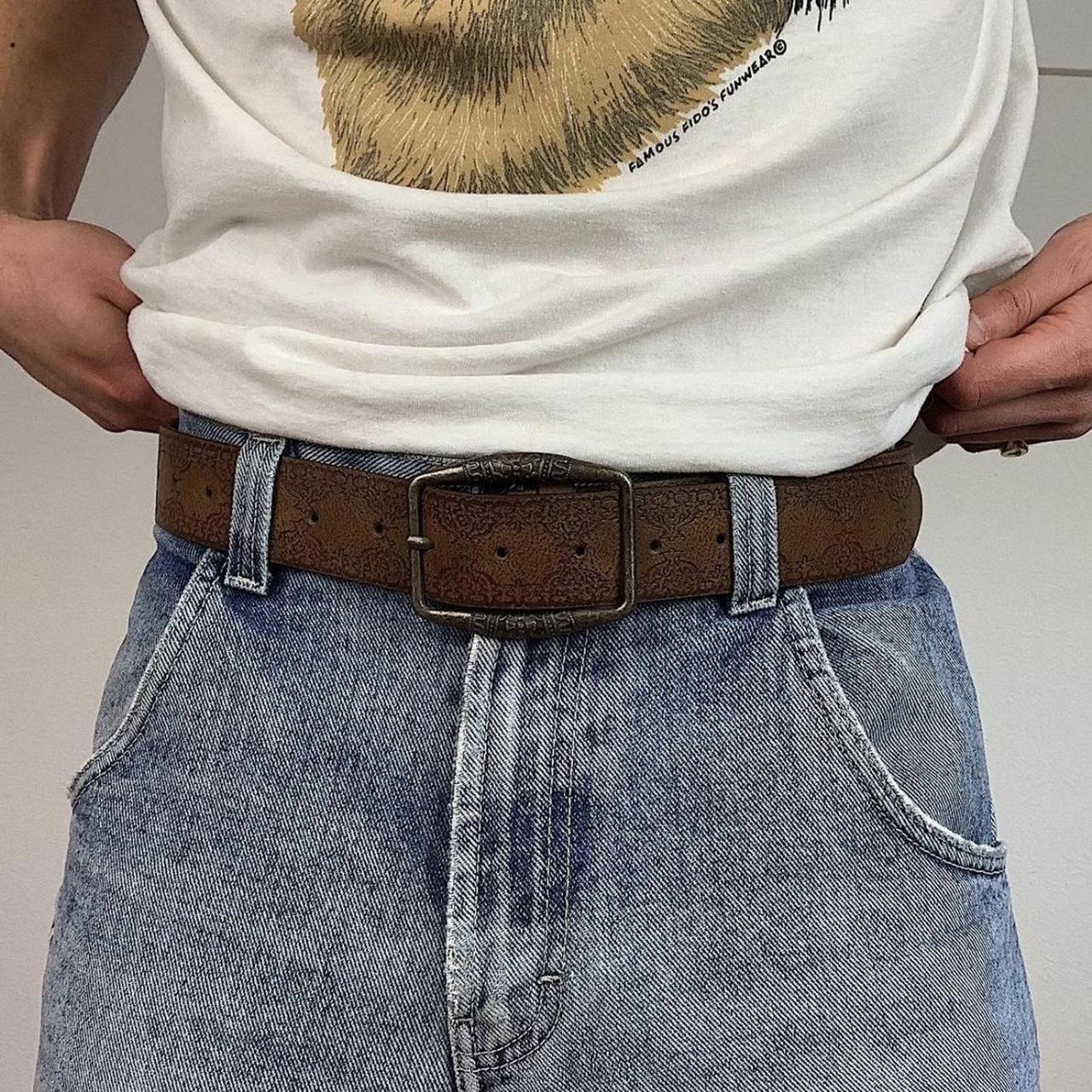 Brown American western vintage styled belt.40 inches... - Depop