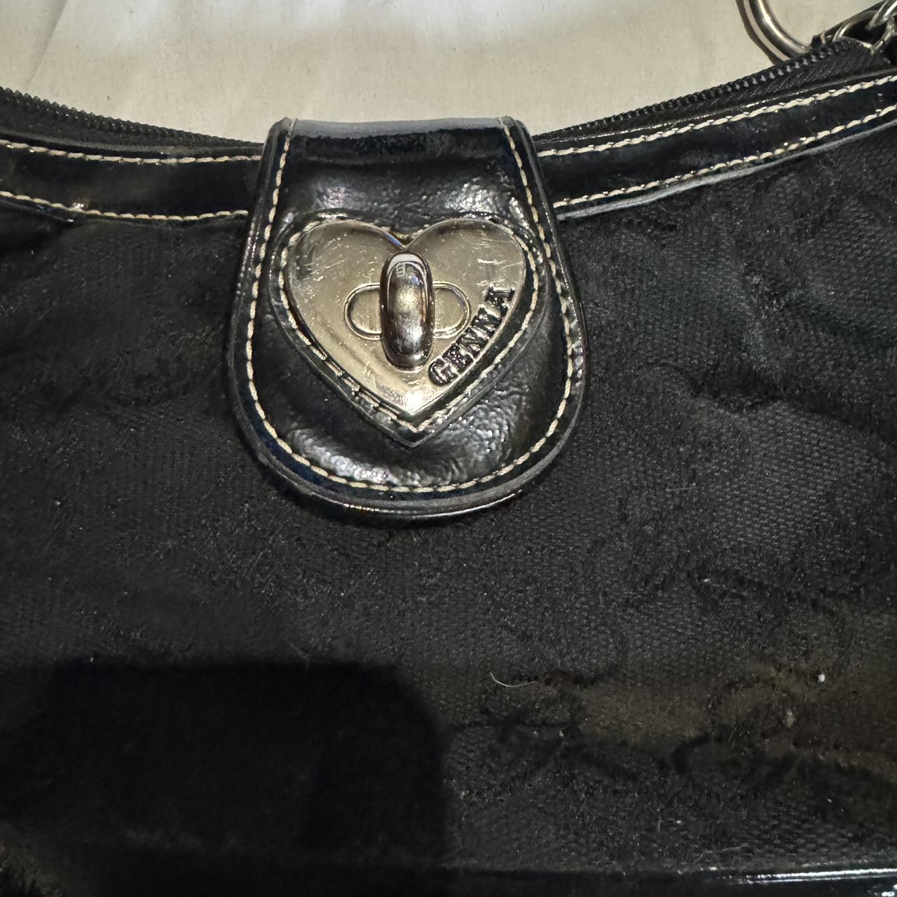 Genna brand punk style bag, black on exterior and... | Depop