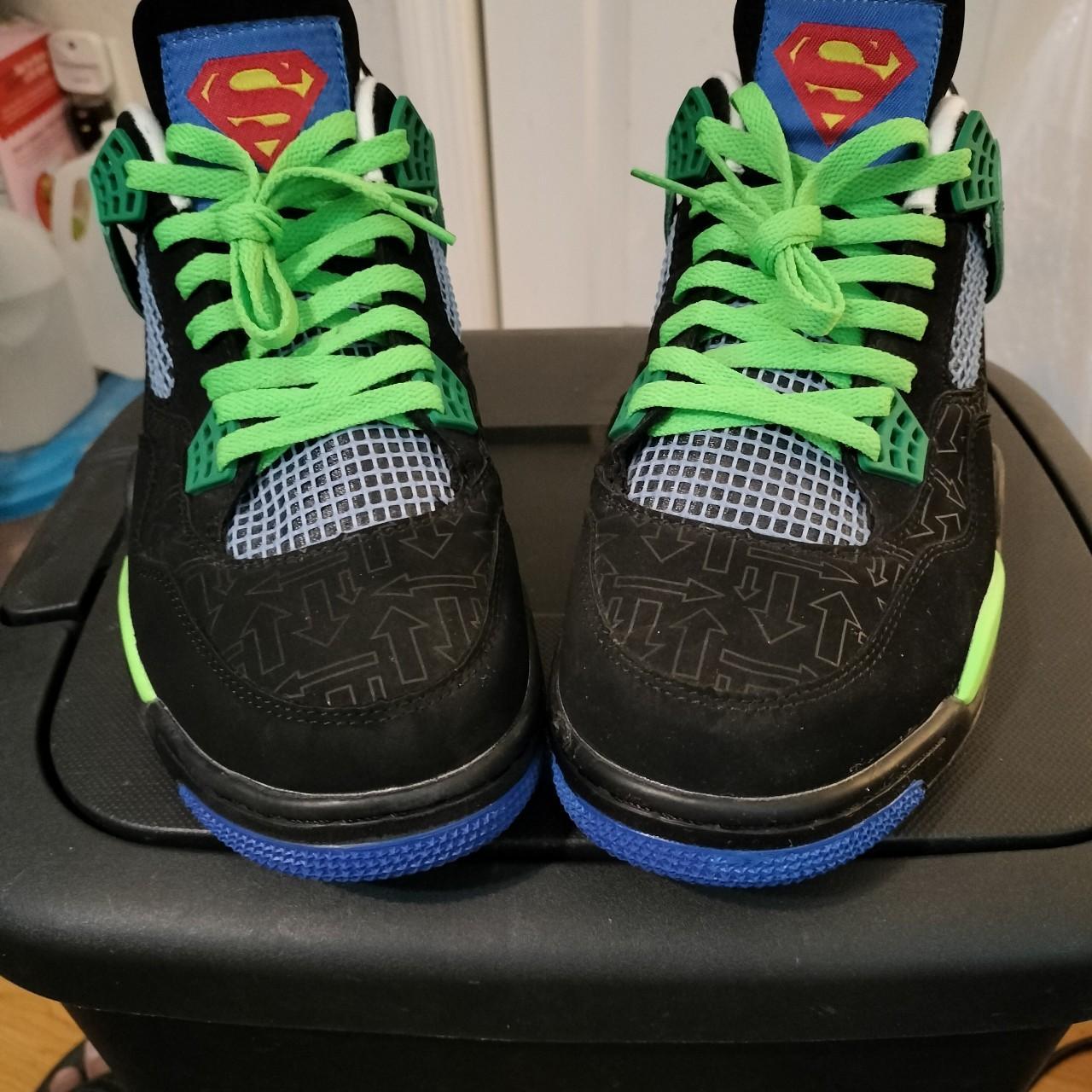 Jordans 4 Superman special edition that has a little... | Depop