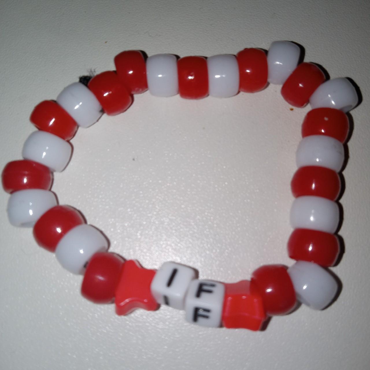 Msi kandi bracelet It can stretch out to fit wrist... - Depop