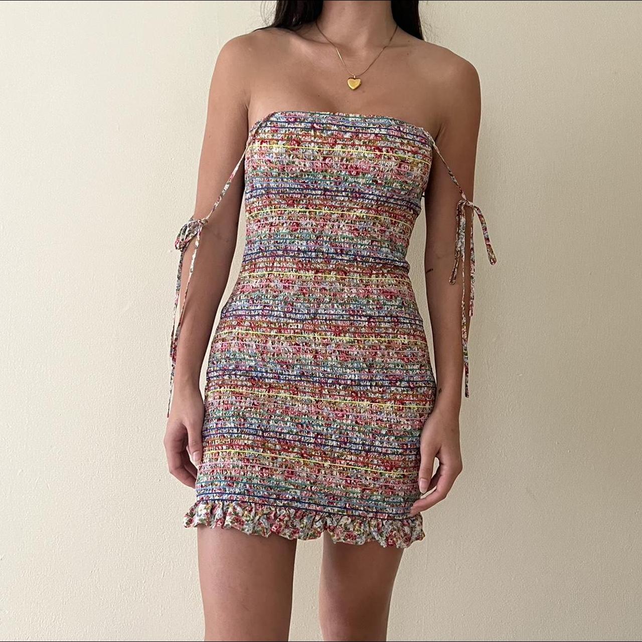 Ruched Micro mini dress 🤍🤍 This little thing is SOO... - Depop