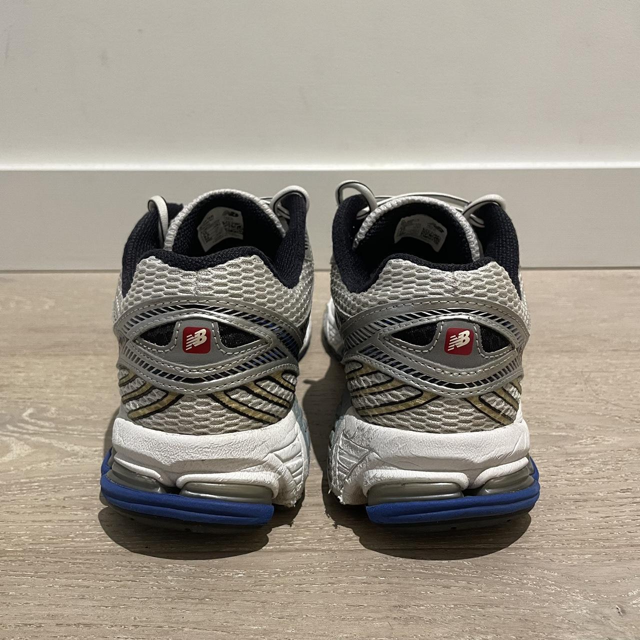 Sick New Balance 860v2 White Royal Blue Silver... - Depop