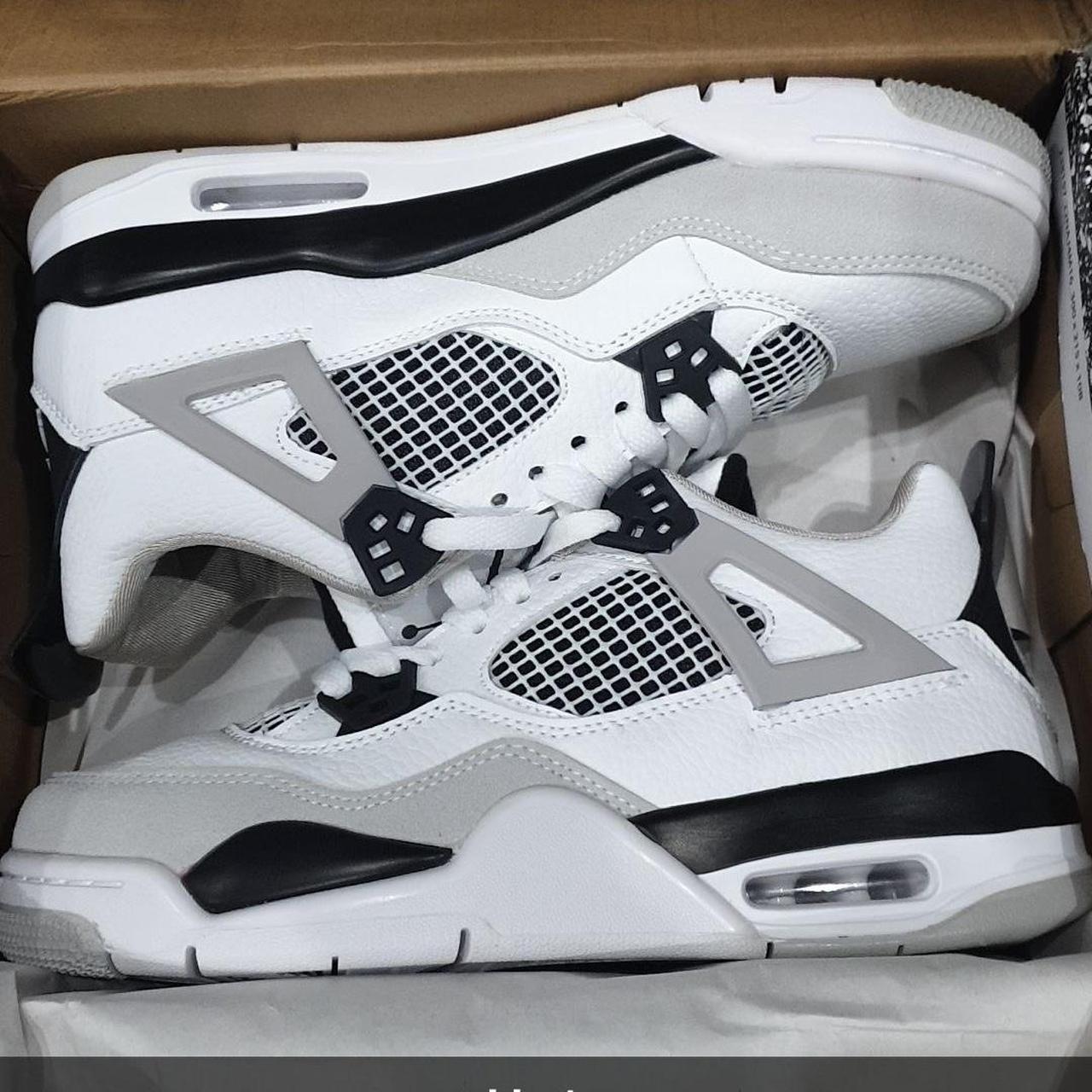 Jordan 4s military blacks from kickgame size 6 - Depop