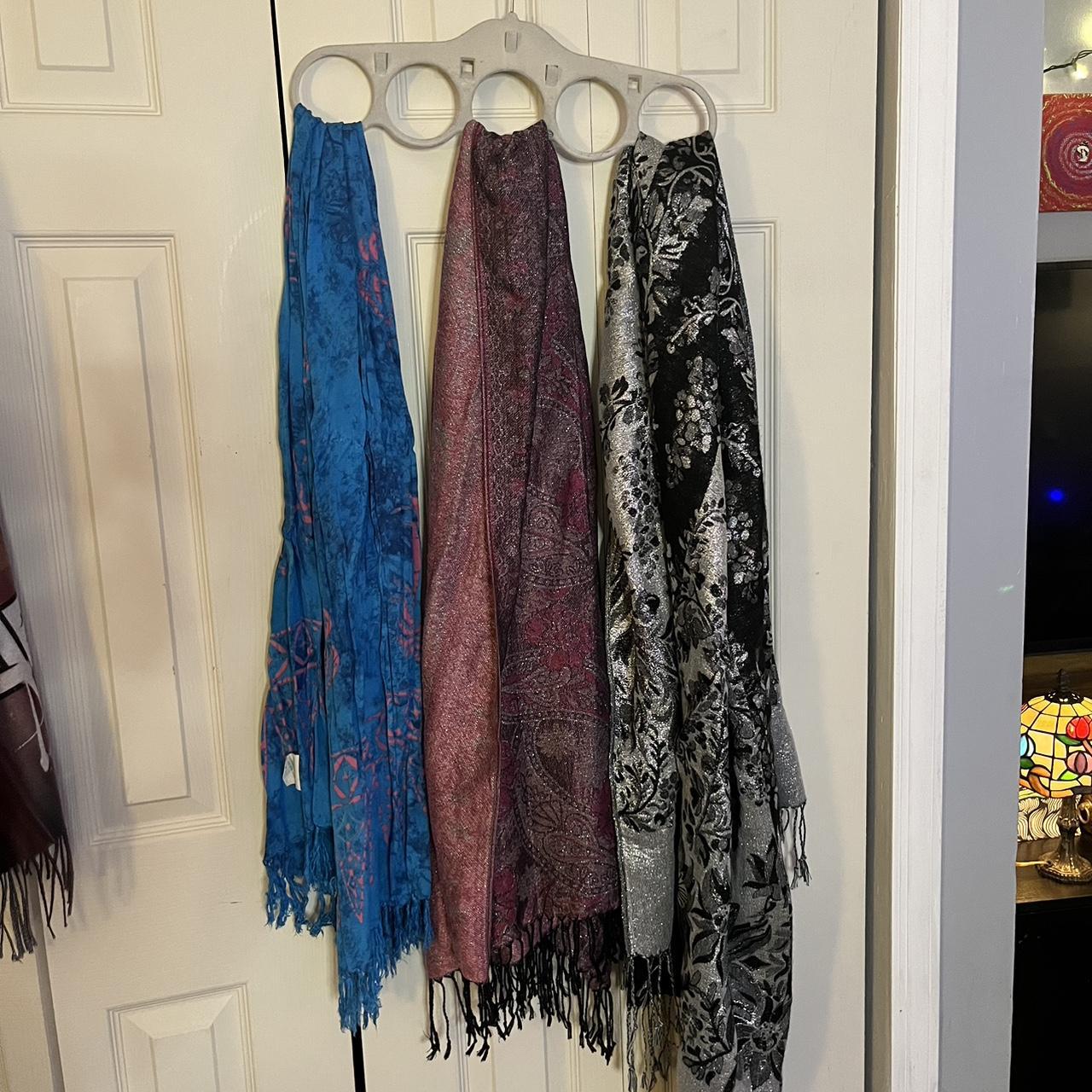 3 pash bundle #pashmina #rave #edm #scarves #festival - Depop