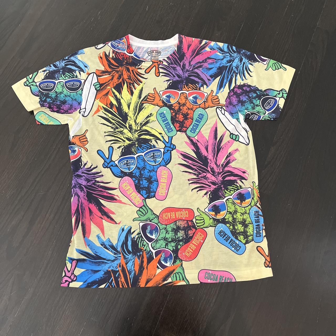 Ron Jon Pineapple Chill Men's Multicolor T-Shirt... - Depop
