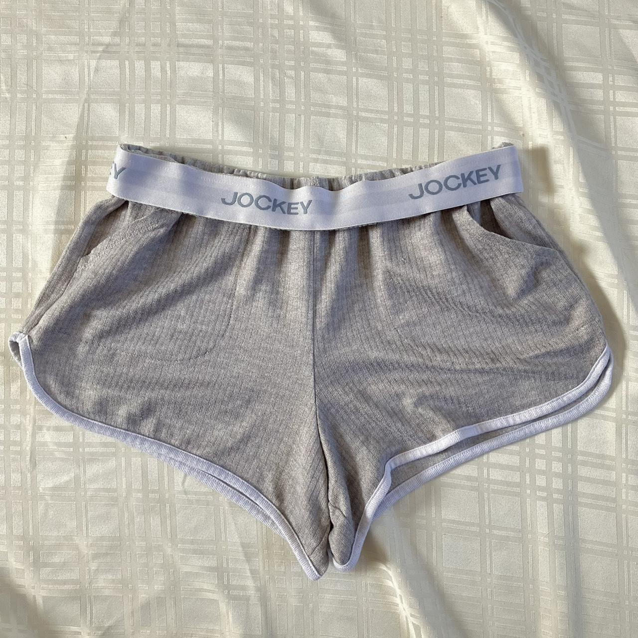 Grey ribbed Jockey shorts Very stretchy and... - Depop