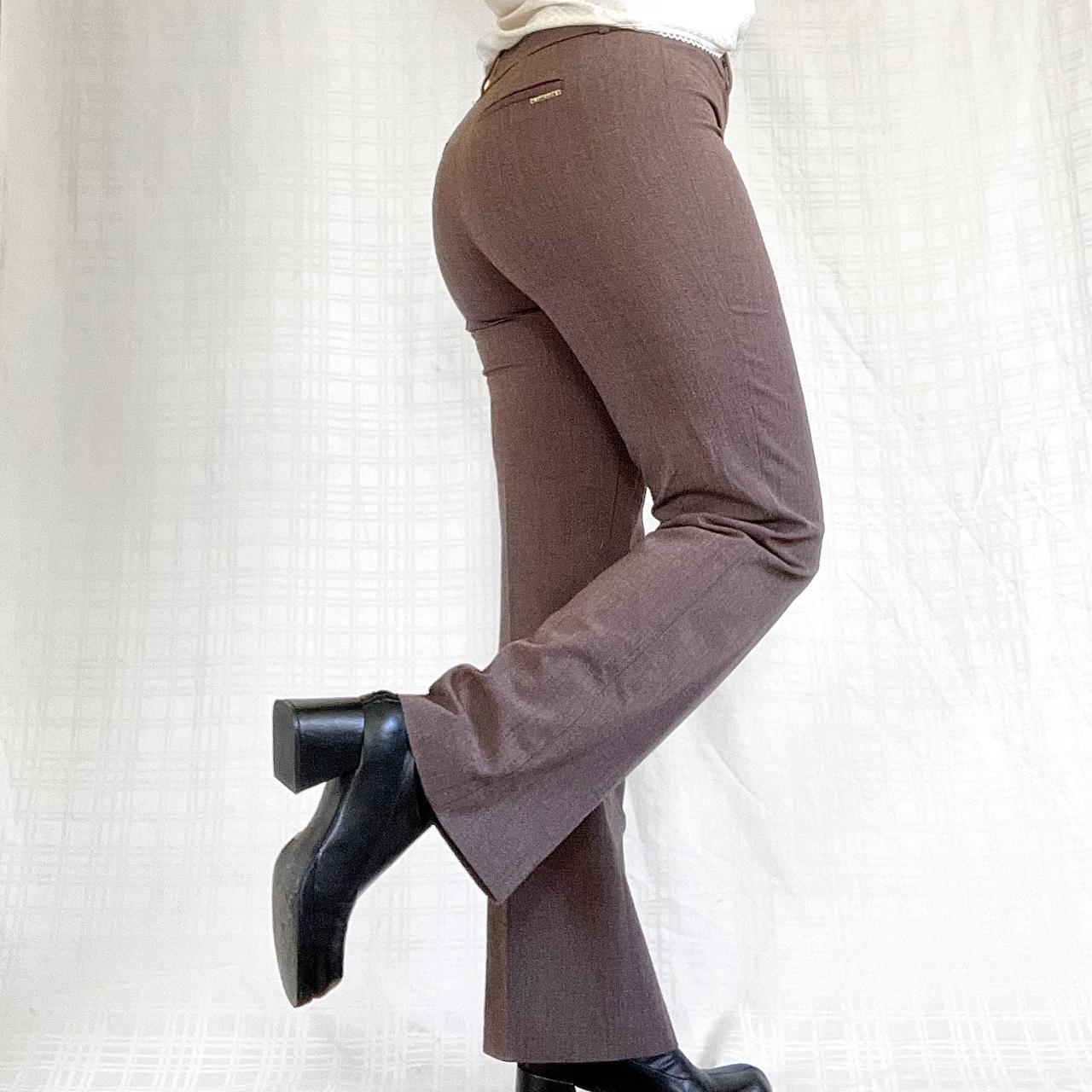 Anne Klein brown straight leg dress pants Low/mid... - Depop