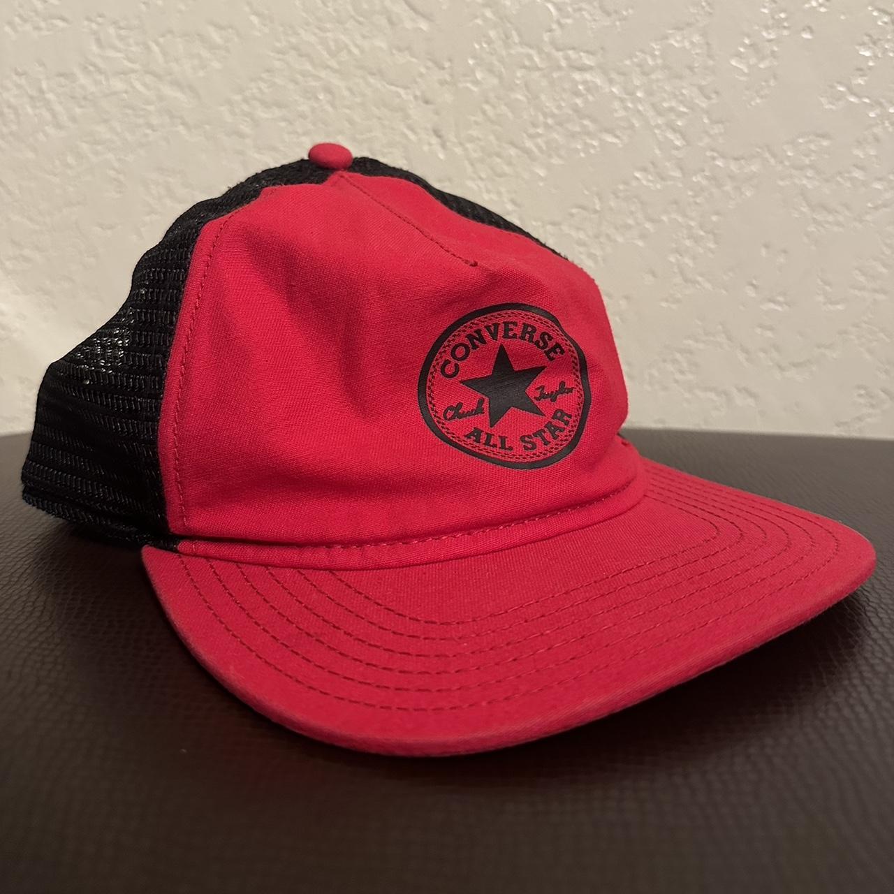 Red Converse All Star Trucker Hat. Worn once. Red... - Depop