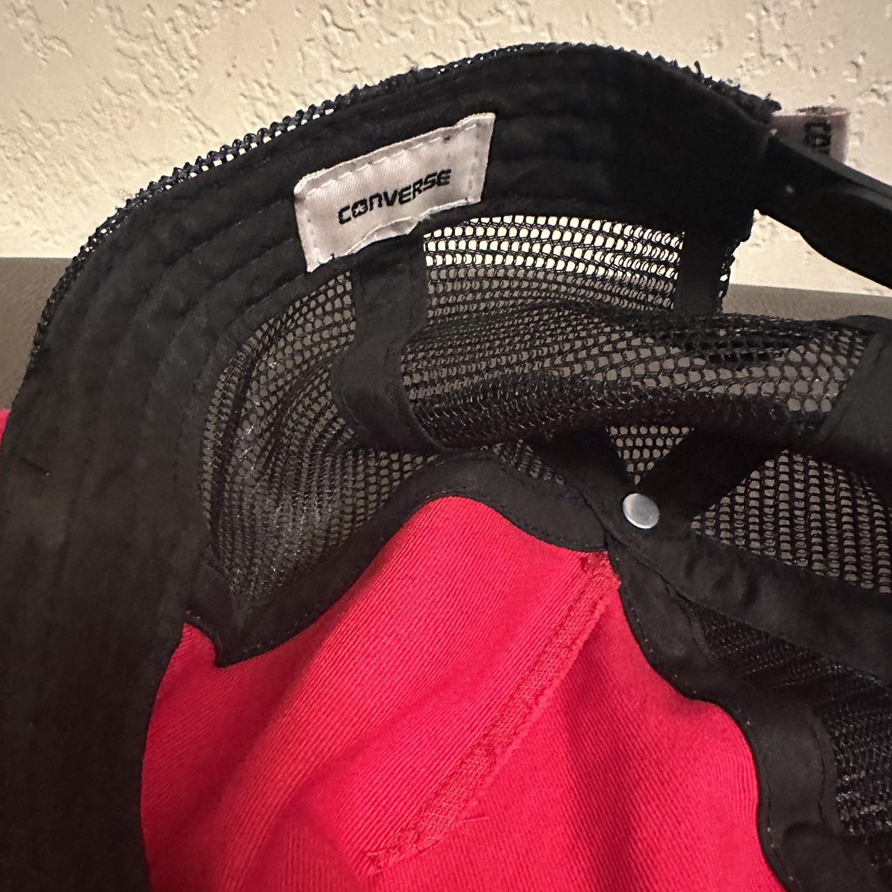 Red Converse All Star Trucker Hat. Worn once. Red... - Depop